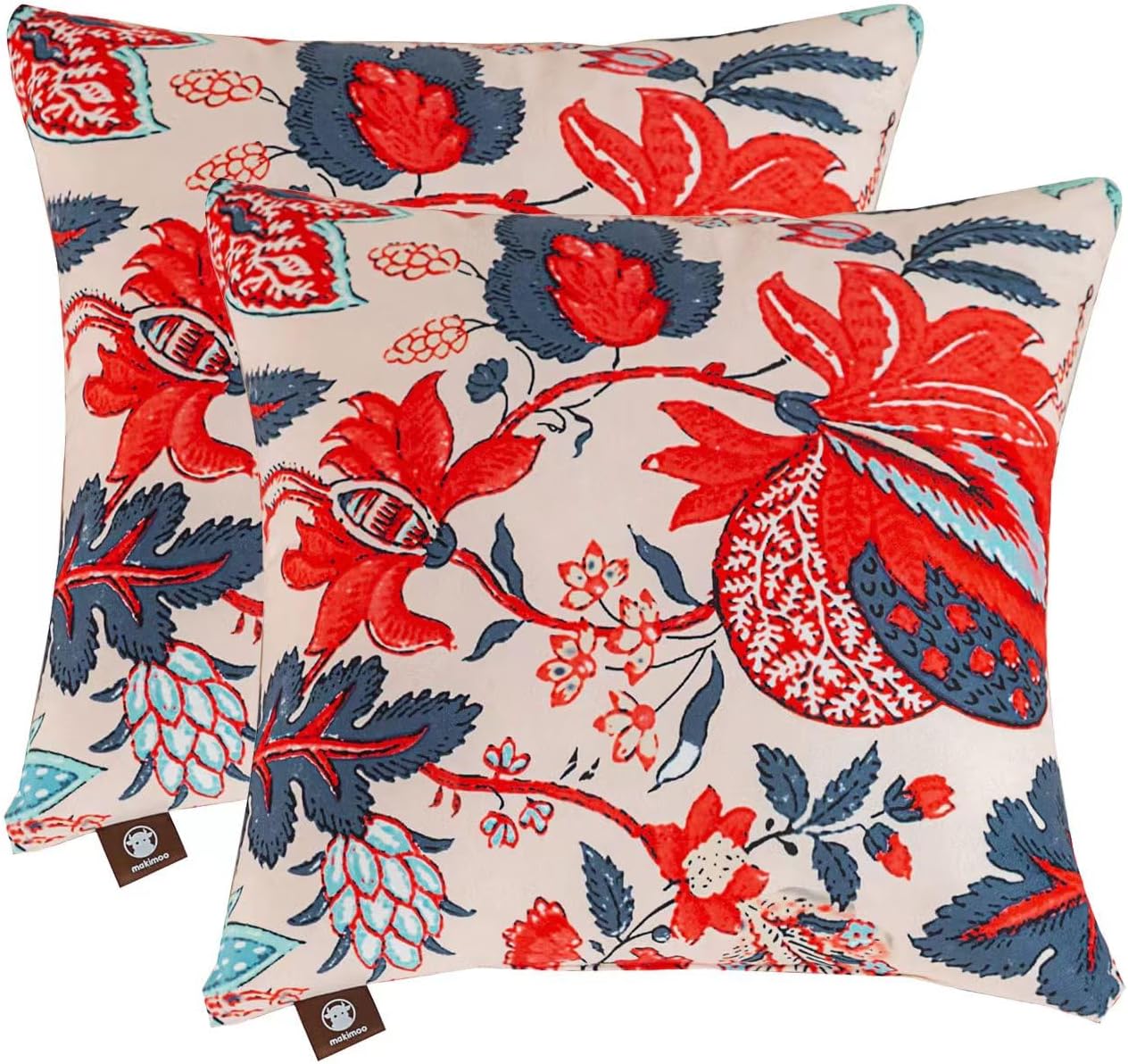 Amazon.com: 2-Pack Decorative Throw Pillow 16"x16" Soft Pillow with ...