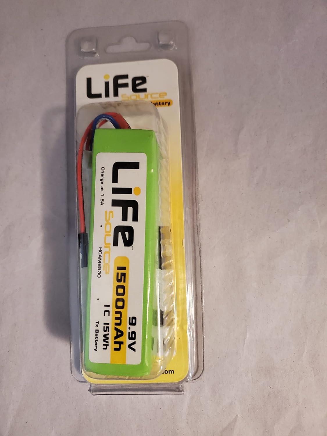 Amazon.com: LifeSource 1500mAh 1C 15Wh 9.9V LiPo Battery HCAM6530 ...