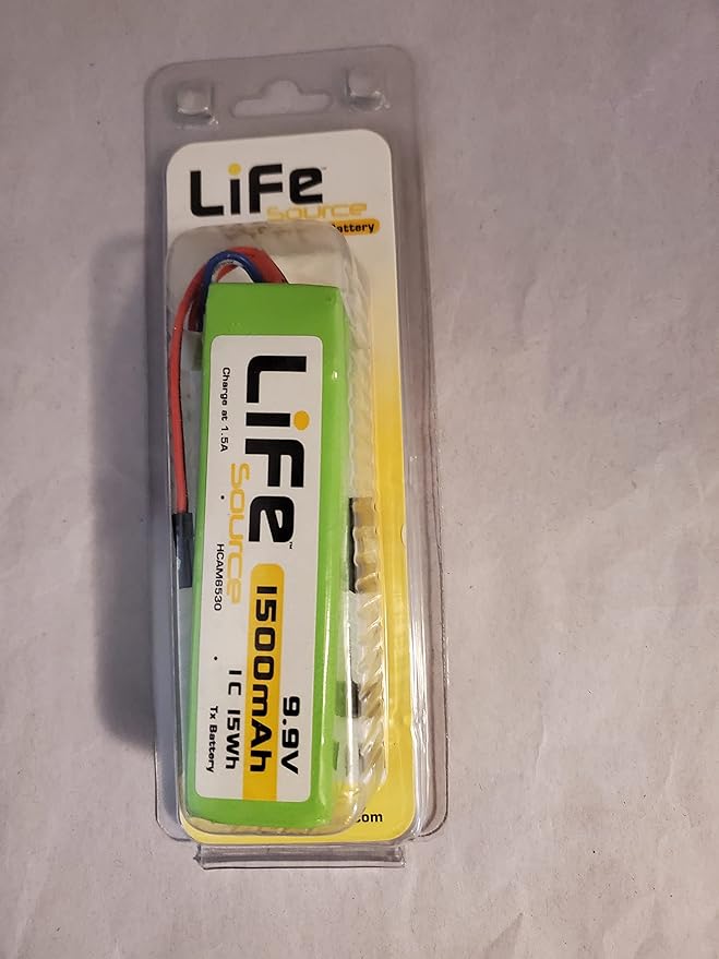 Amazon.com: LifeSource 1500mAh 1C 15Wh 9.9V LiPo Battery HCAM6530 ...
