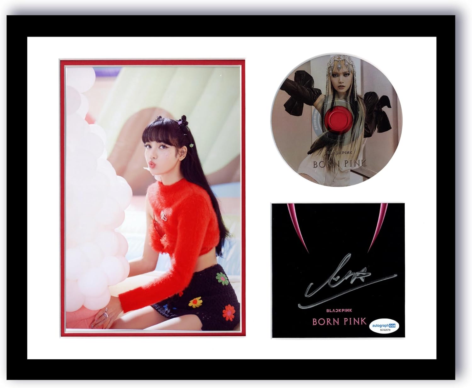 Lisa "BLACKPINK" Autograph SIGNED Custom Framed 'Born Pink' 11x14 ...