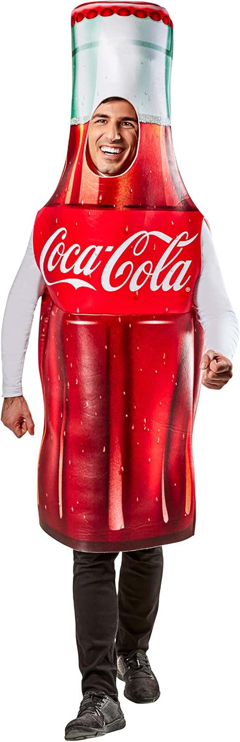 Amazon.com: Rubies Coca-Cola: Coke Bottle Costume for Adults, Unisex ...