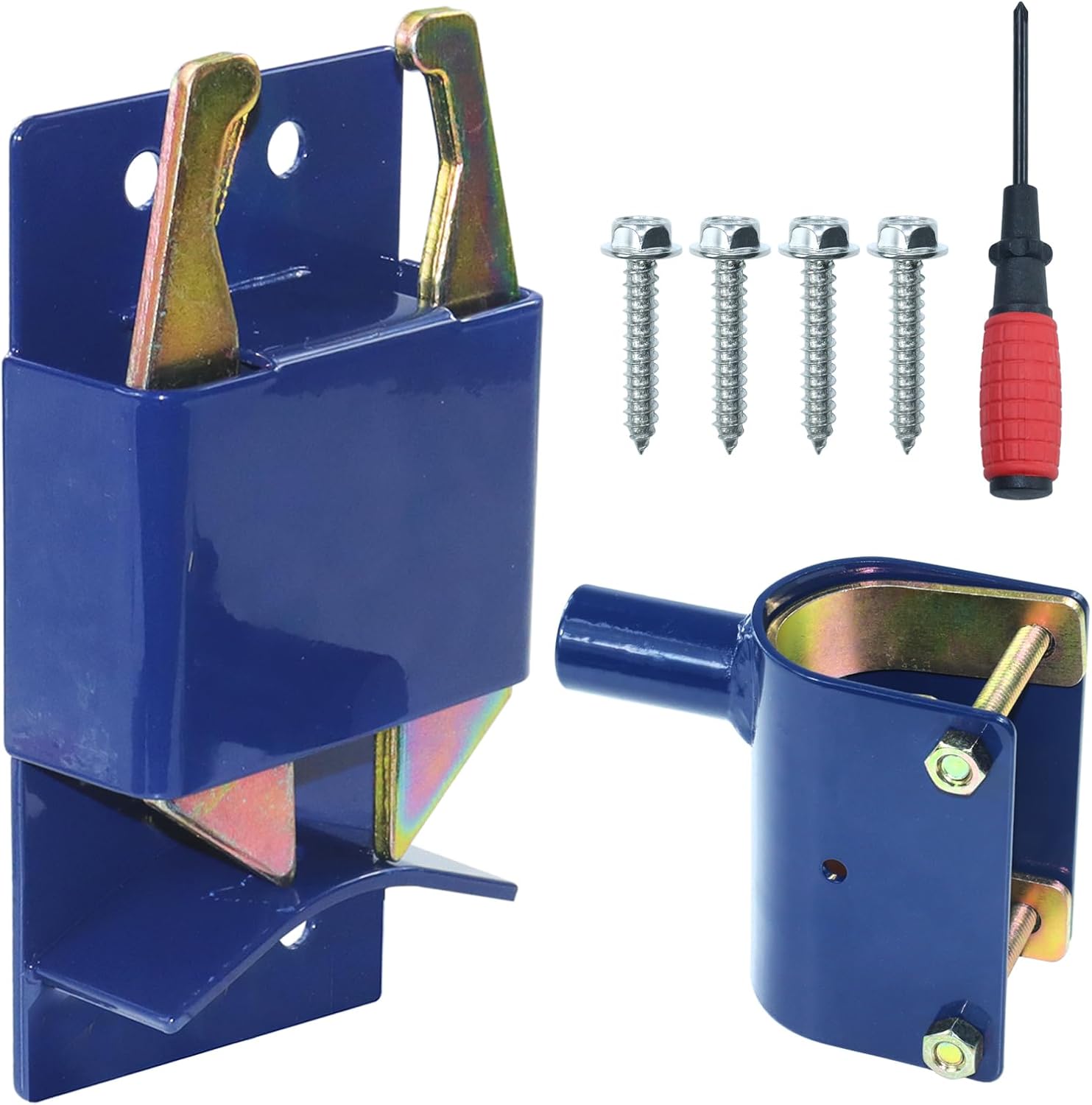 Amazon.com: NICHEFLAG Blue S16100300 Heavy Duty 2 Way Farm Gate Latch ...