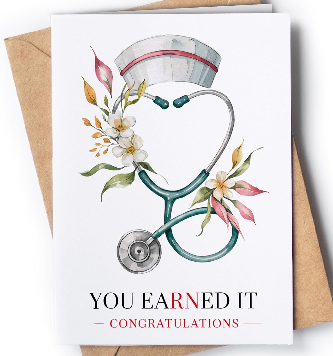 Amazon.com : Nurse Graduation Card for her - New Nurse Card for Nursing ...