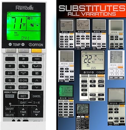 Amazon.com: Replacement AC Remote Control for Mitsubishi Electric Mr ...