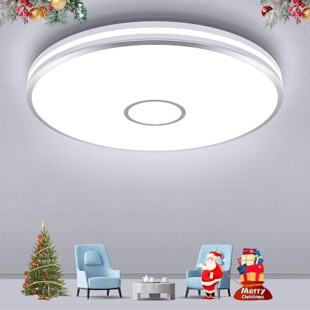 Airand 5000K LED Ceiling Light Flush Mount 18W 1650LM Round LED Ceiling ...