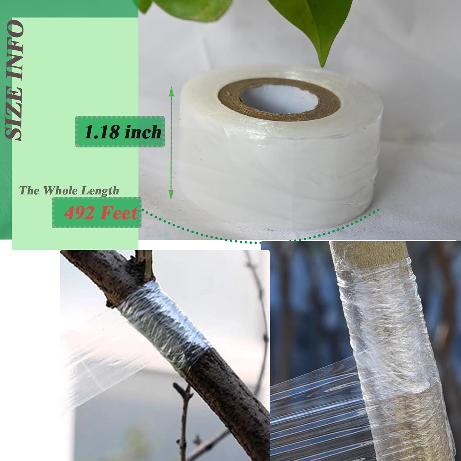 Garden Grafting Tape, 2 Pack Stretchable Garden Grafting Film Plants ...