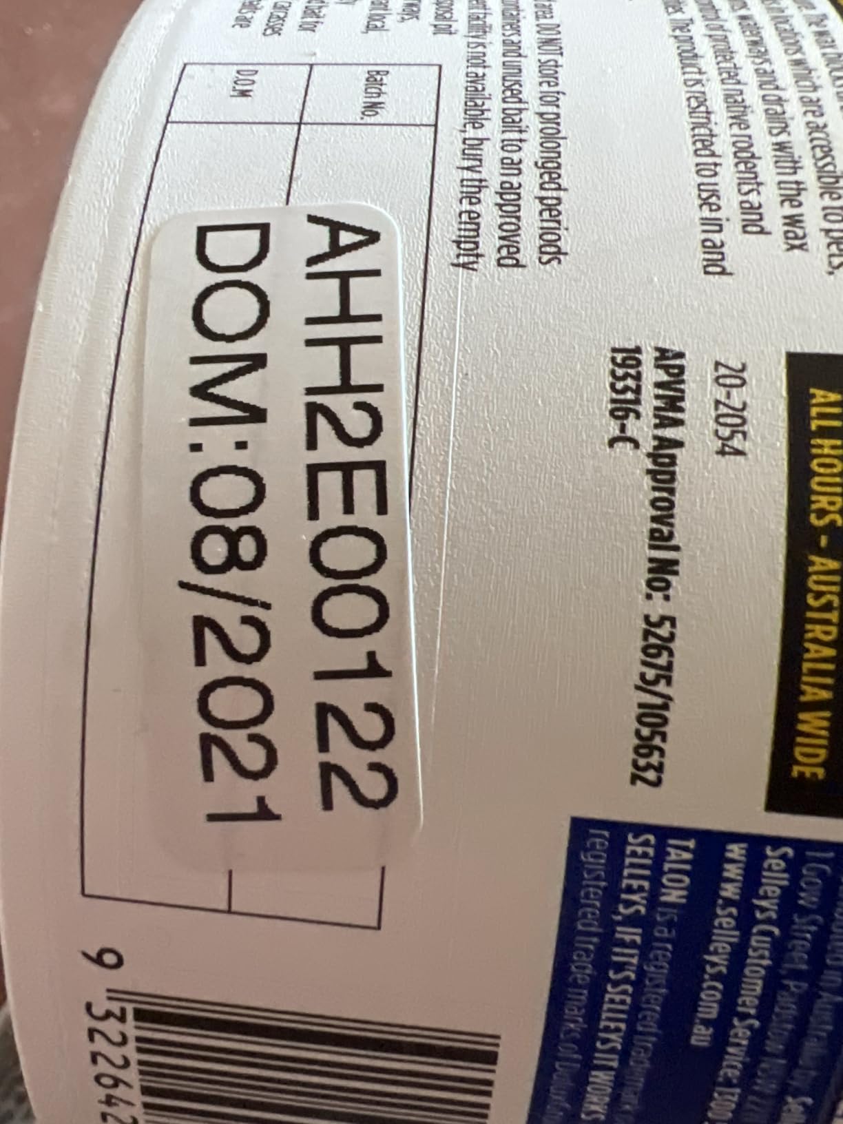 Talon Rat and Mouse Killer All-Weather Wax Blocks 1kg : Amazon.com.au ...