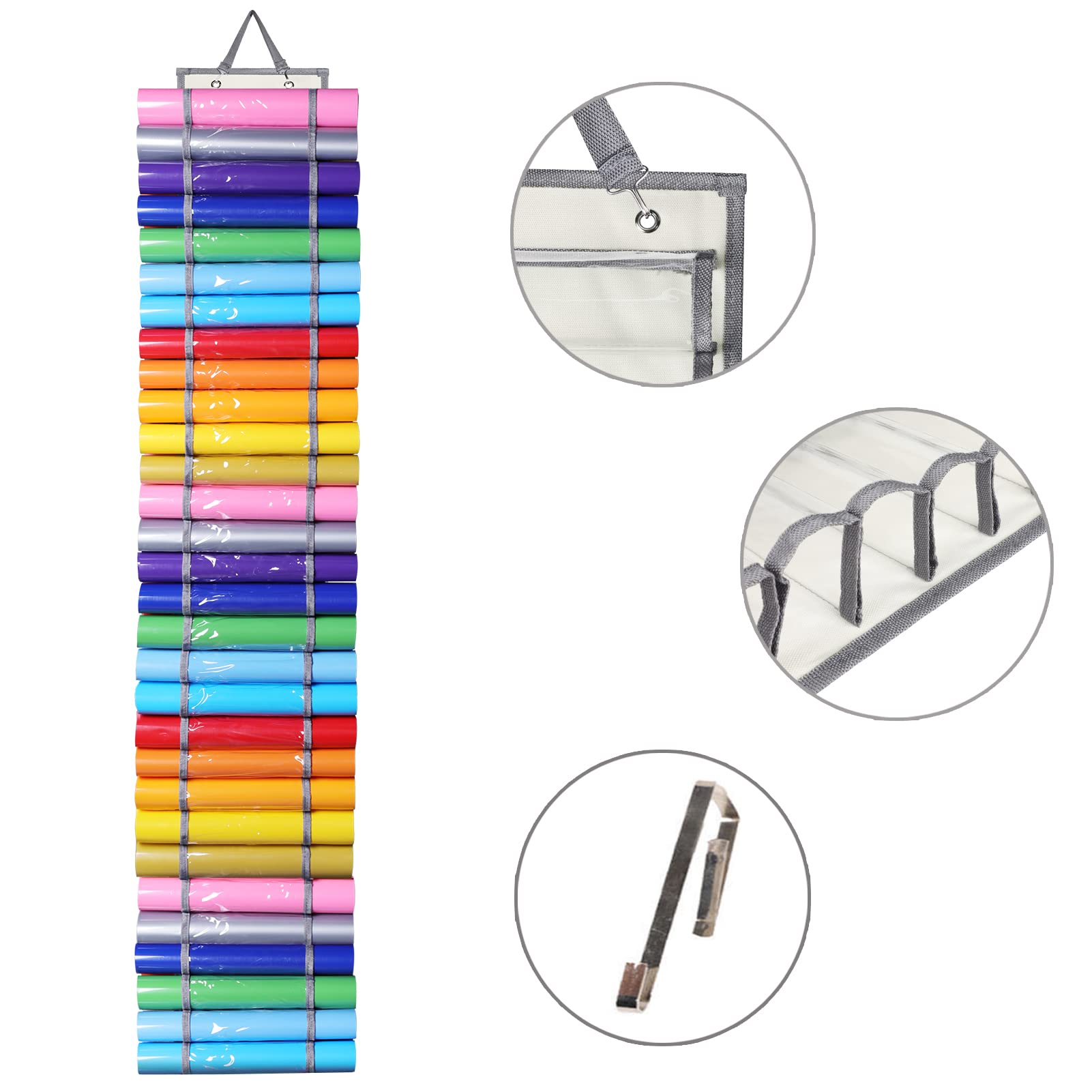 Snapklik.com : AROUY Vinyl Storage Organizer - Vinyl Roll Holder Wall ...