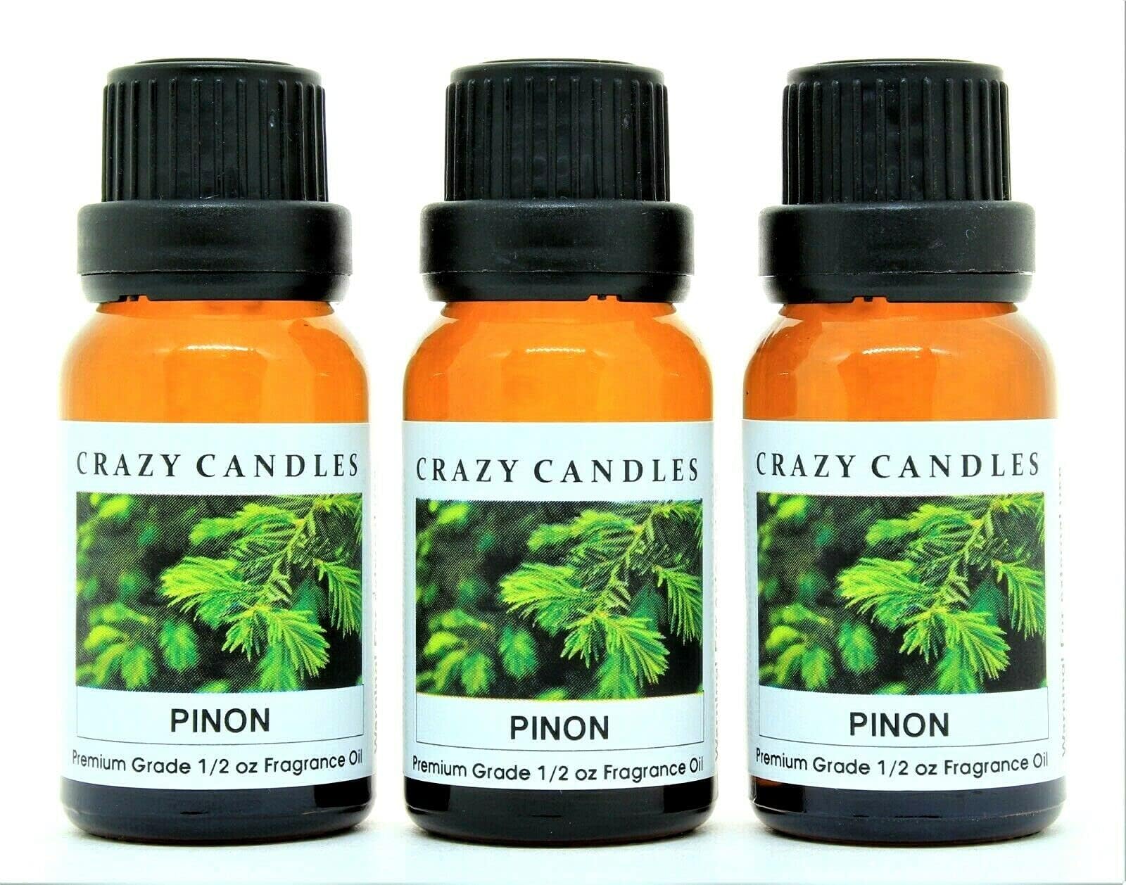 Amazon.com: Crazy Candles Pinon 3 Bottles 1/2 Fl Oz Each (15ml) Premium ...