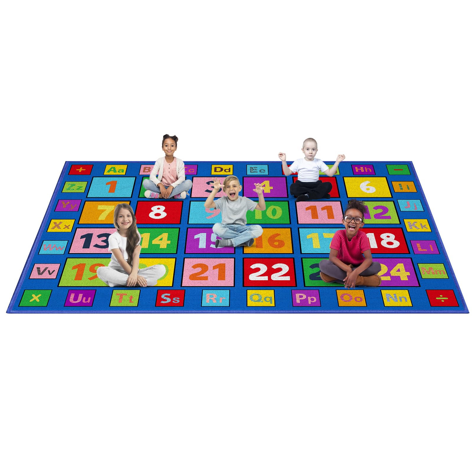 Amazon.com: ABCarpet ABC Alphabet Rug 7'5"x13' Numbers Educational ...