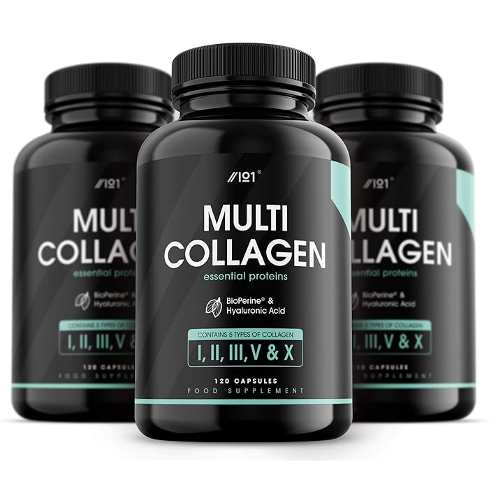 Buy Collagen Complex Capsules - 5 Type Food Sourced Collagen ...