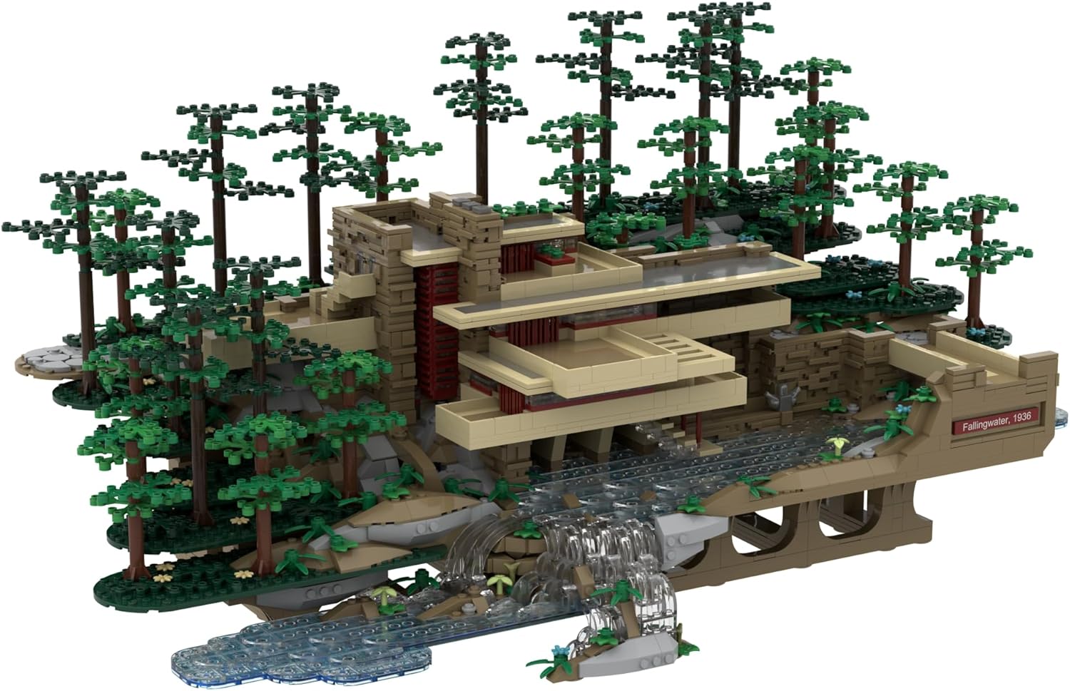 Amazon.com: The Atom Brick Fallingwater Building Set : Toys & Games