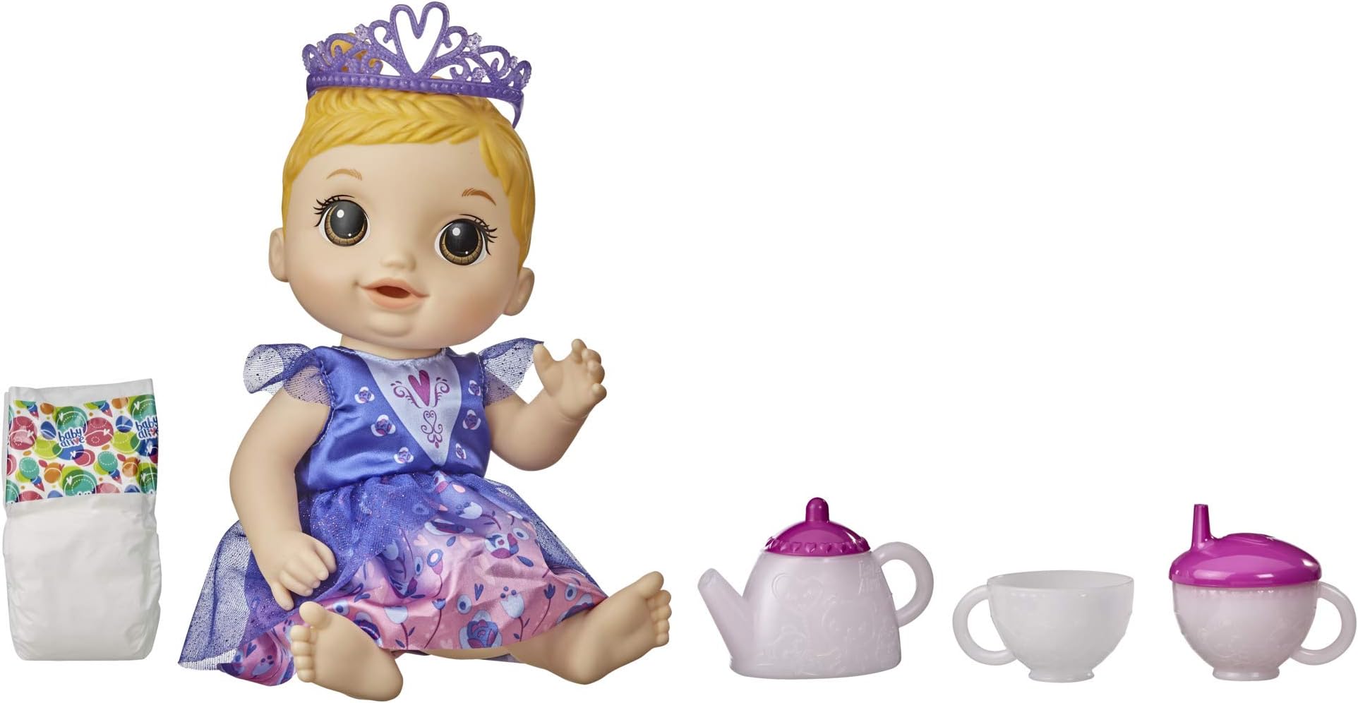 Baby Alive Tea 'N Sparkles Baby Doll,Color-Changing Tea Set,Doll ...