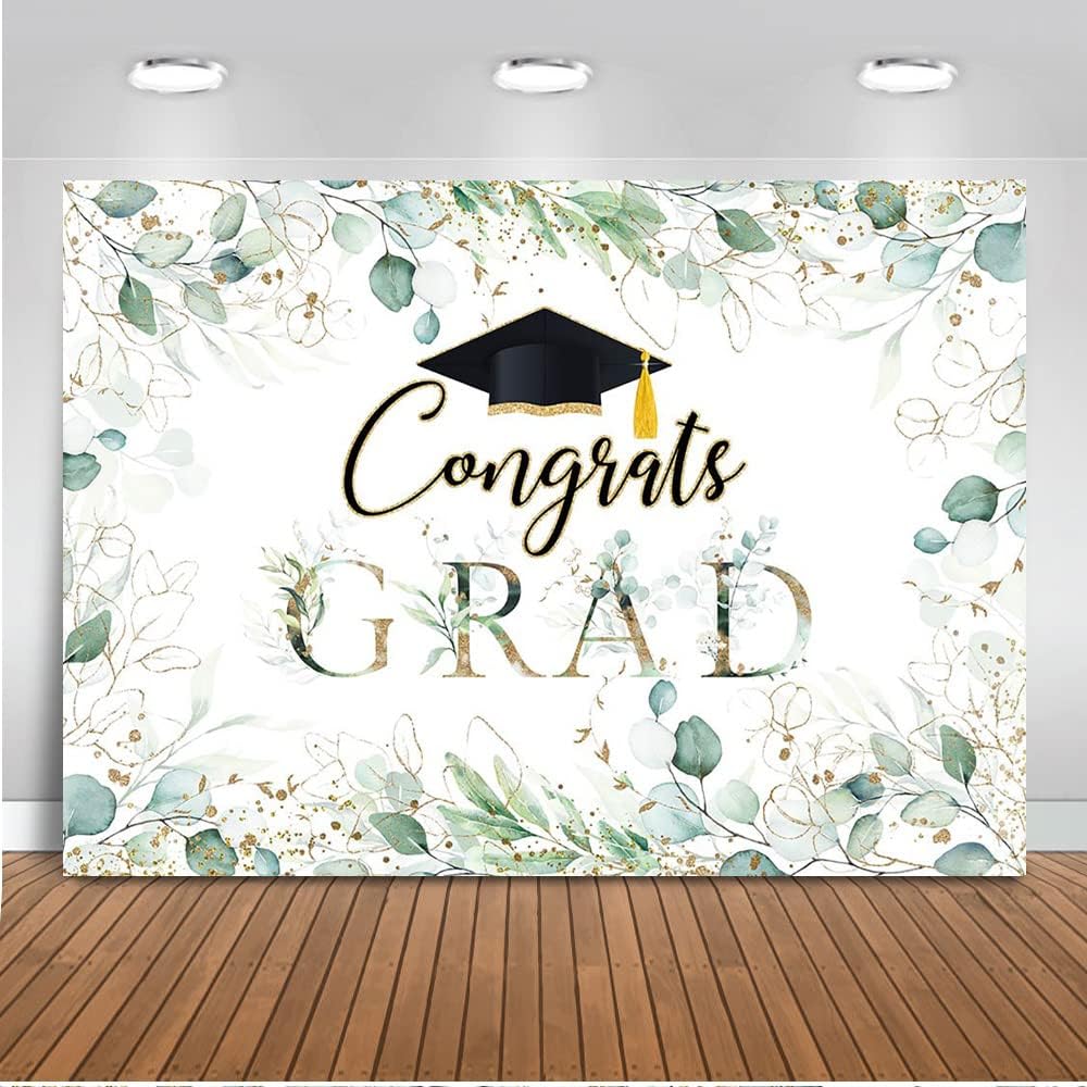 Amazon.com : Avezano Wildflower Graduation Backdrop Watercolor Floral ...