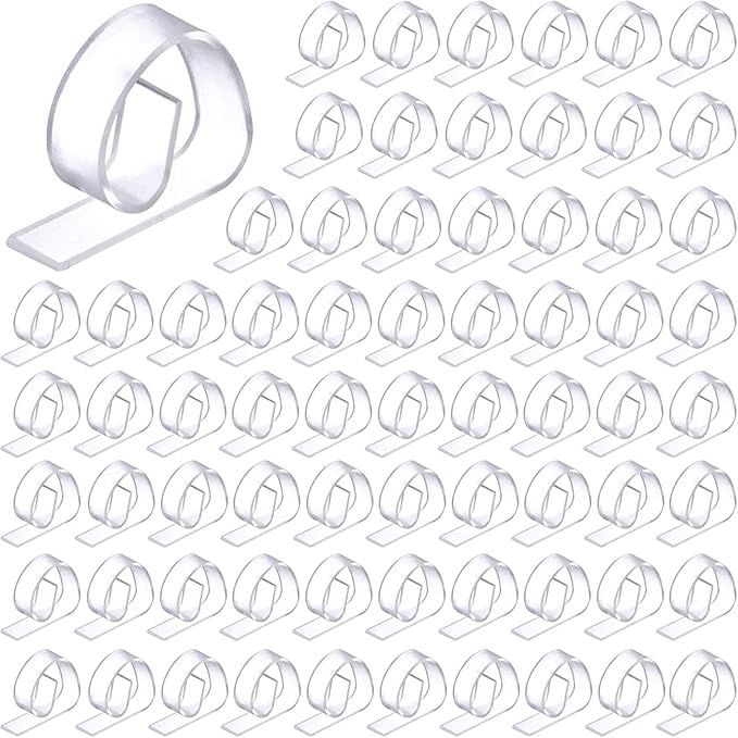 Amazon.com: Eccliy 150 Pieces Clear Table Cloth Holder Clips Plastic ...