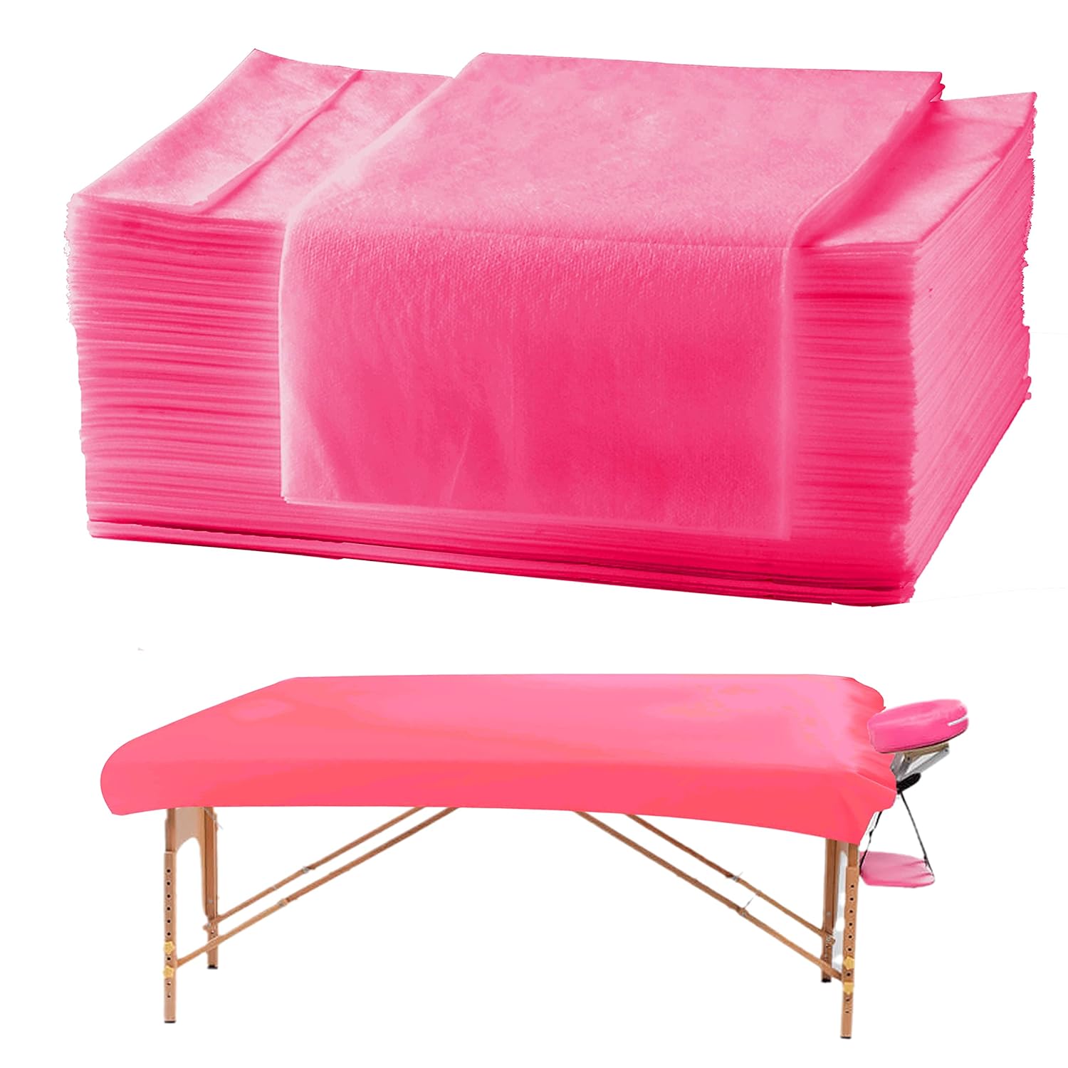 Amazon.com : 100pcs Disposable Massage Table Cover, Fitted Spa Bed ...