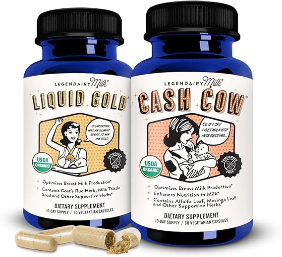 Amazon.com: Legendairy Milk Liquid + Cash Cow, Lactation Supplement for ...