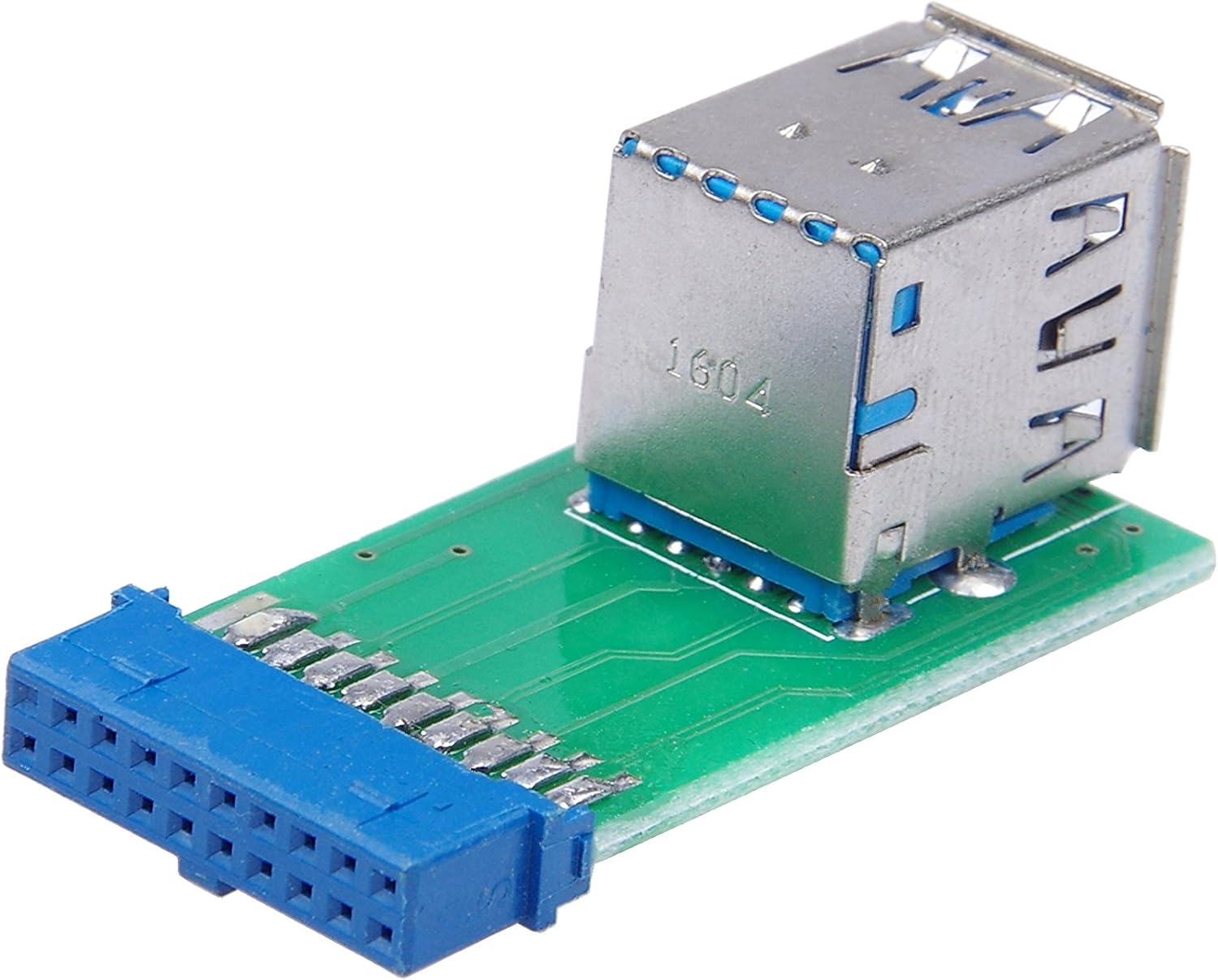 Amazon.com: KNACRO USB 3.0 Adapter Motherboard 20 Pin Female to Dual ...