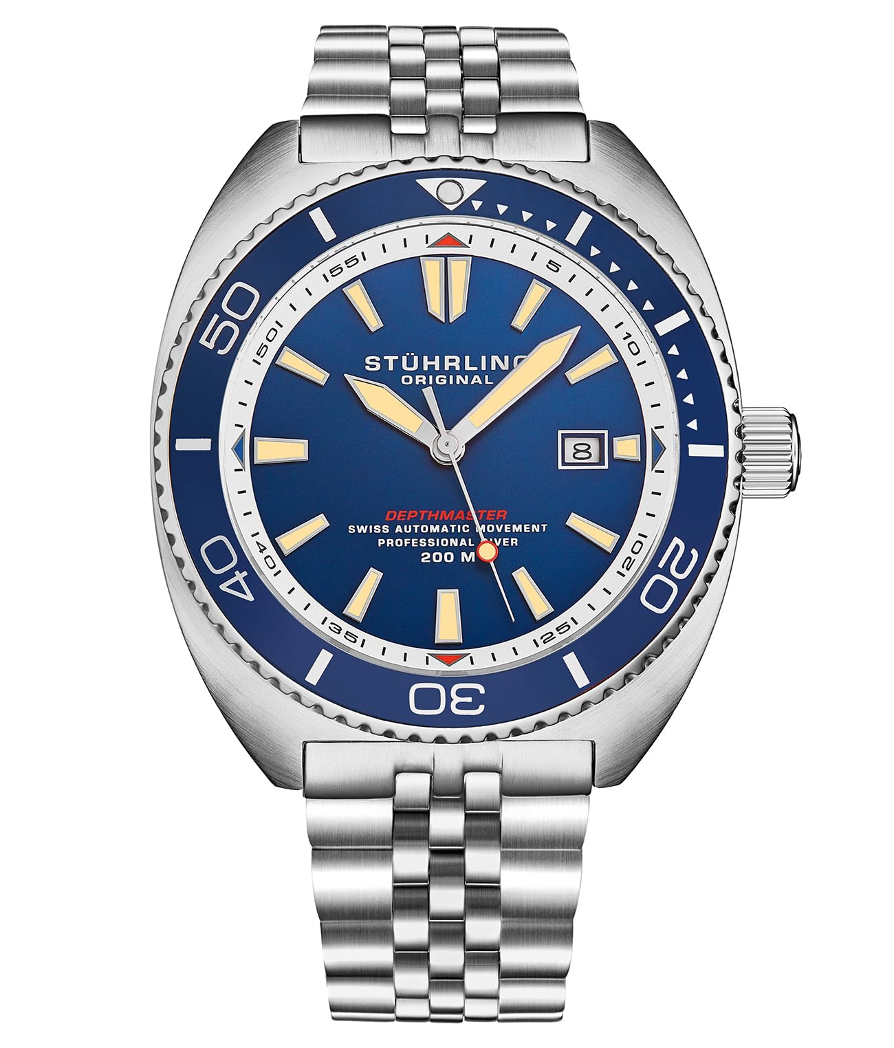 Amazon.com: Stuhrling Original Swiss Automatic Depthmaster Diver Watch ...