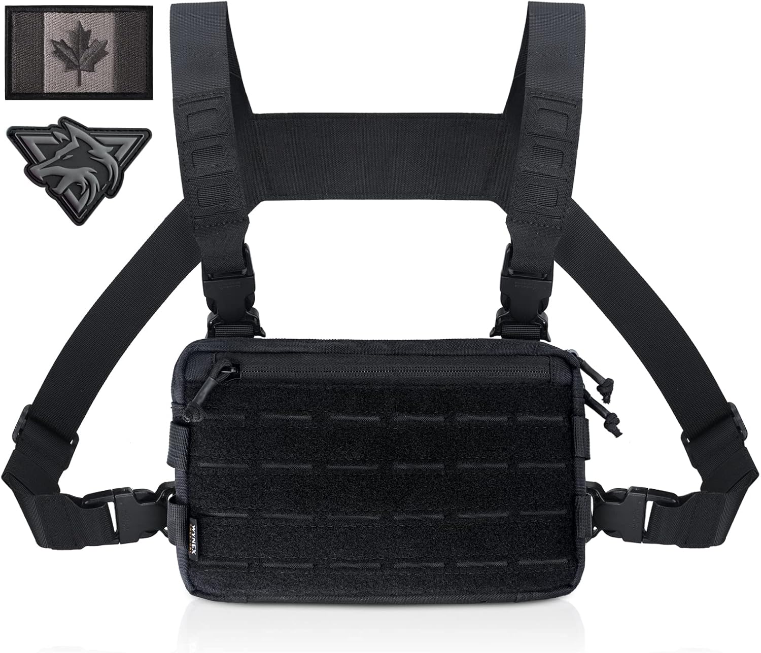 WYNEX Tactical Chest Rig Pack for Men, Running Chest Bag with Front ...