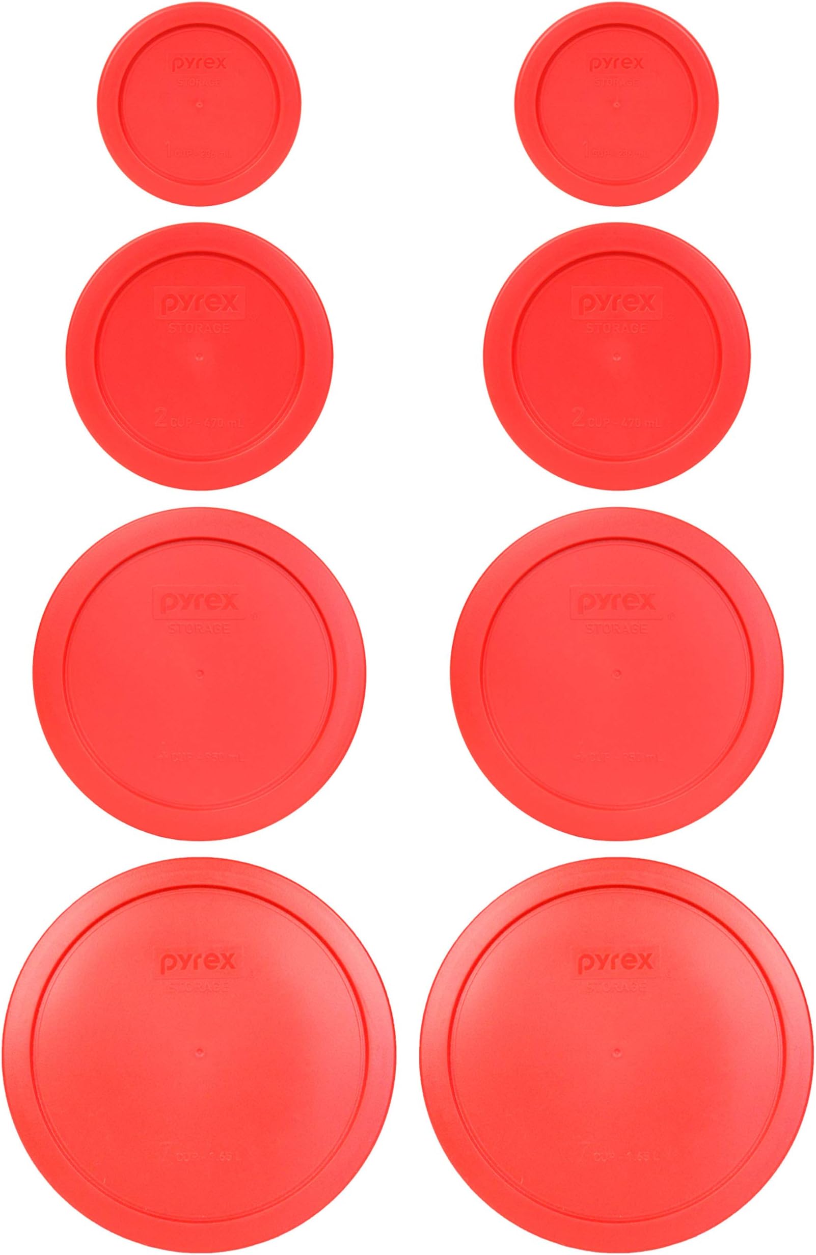 Amazon.com: Pyrex (2) 7200-PC 2 Cup, (1) 7201-PC 4 Cup, (1) 7210-PC 3 ...
