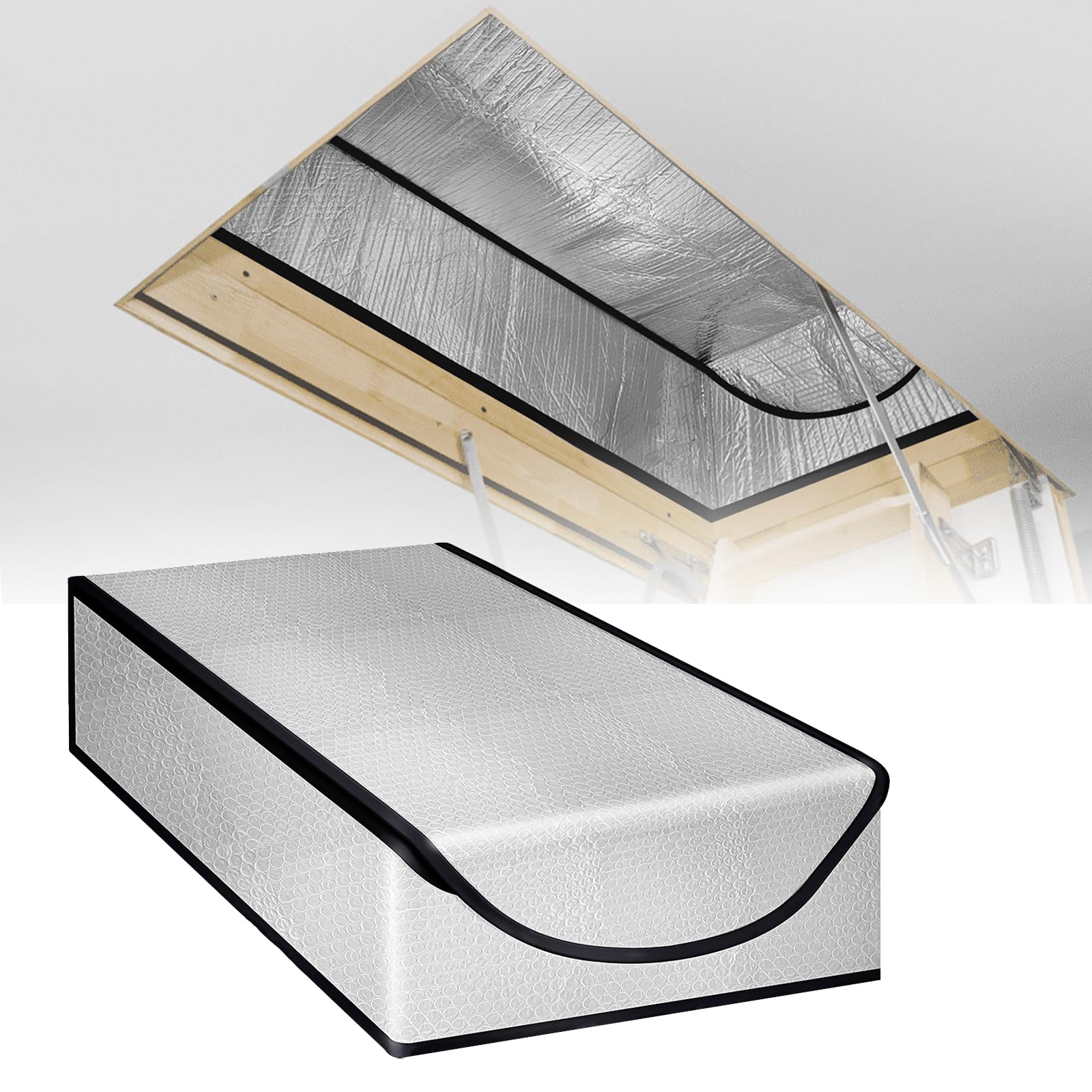 Attic Door Insulation Cover - 25"X54"X11" Attic Stairway Insulation ...