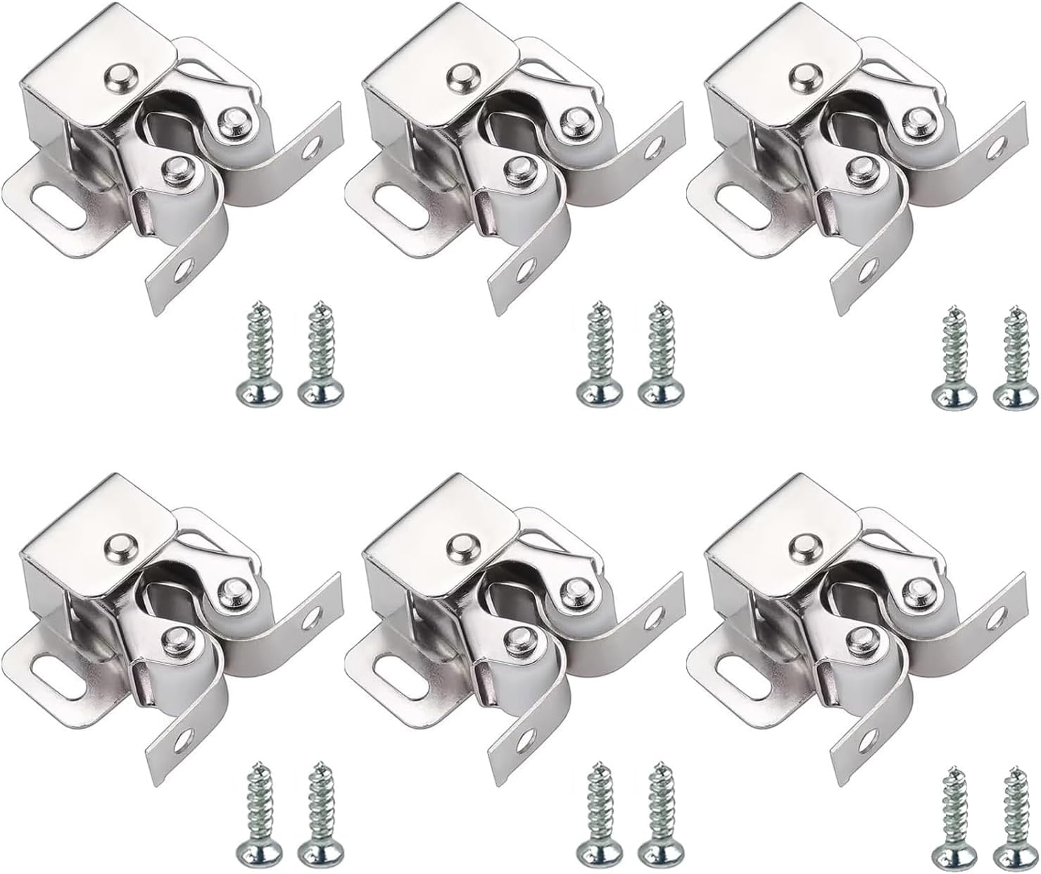 6Pack Roller Ball Door Catches – Stainless Steel Cabinet Latches for ...