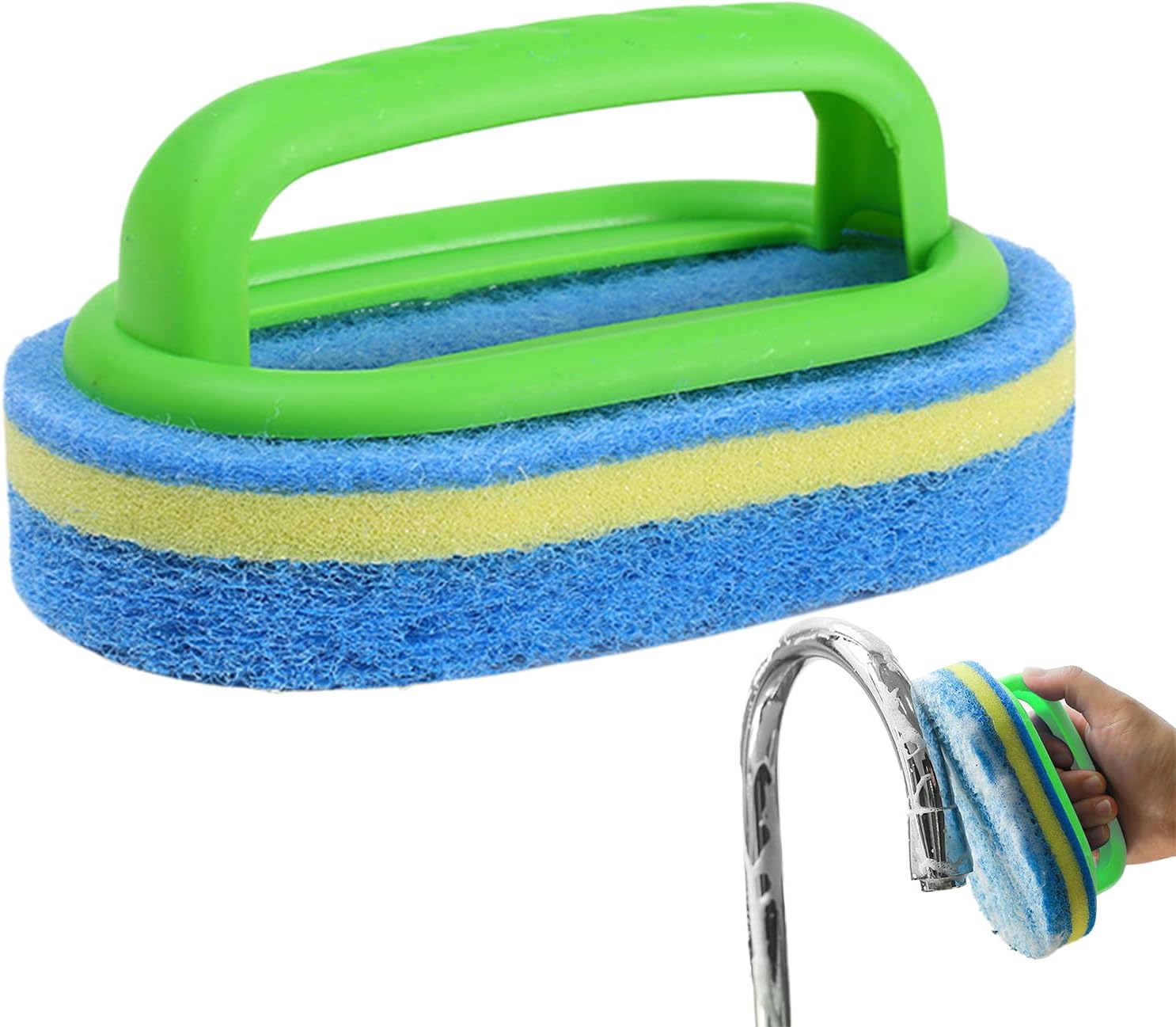 Pavsicgn Spülschwamm Mit Griff - Duschschwamm Mit Ergonomischem Griff ...