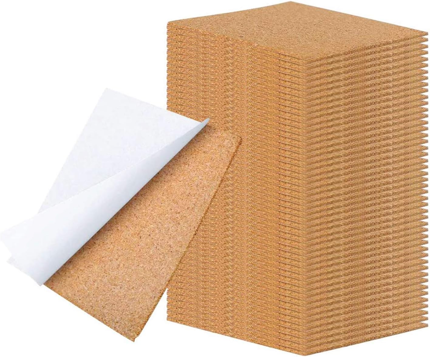 Amazon.com : 4 x 4 Inch Self Adhesive Cork Squares 100 MM Backing Cork ...