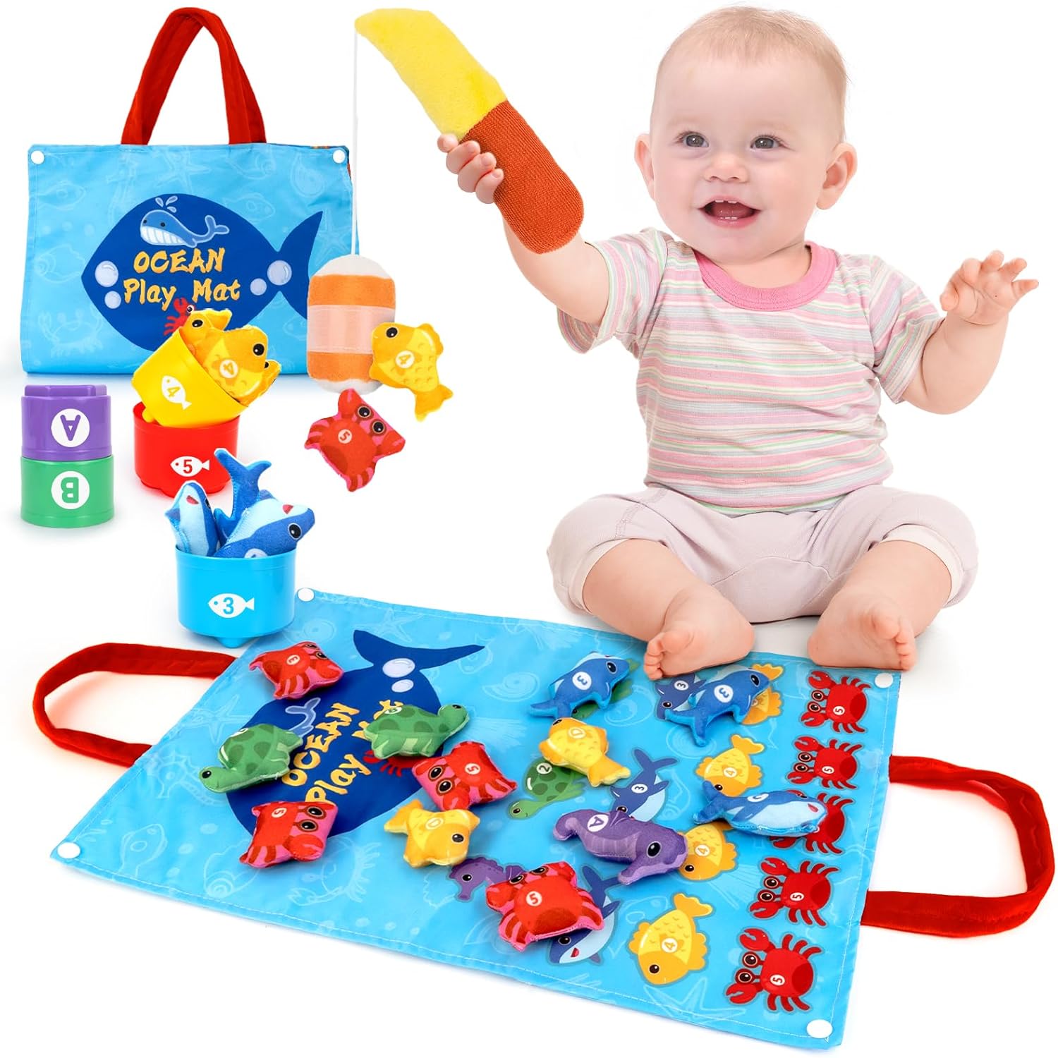 Montessori Toys 1 Year Old Montessori Fishing Toy For 1-3 Year Olds ...