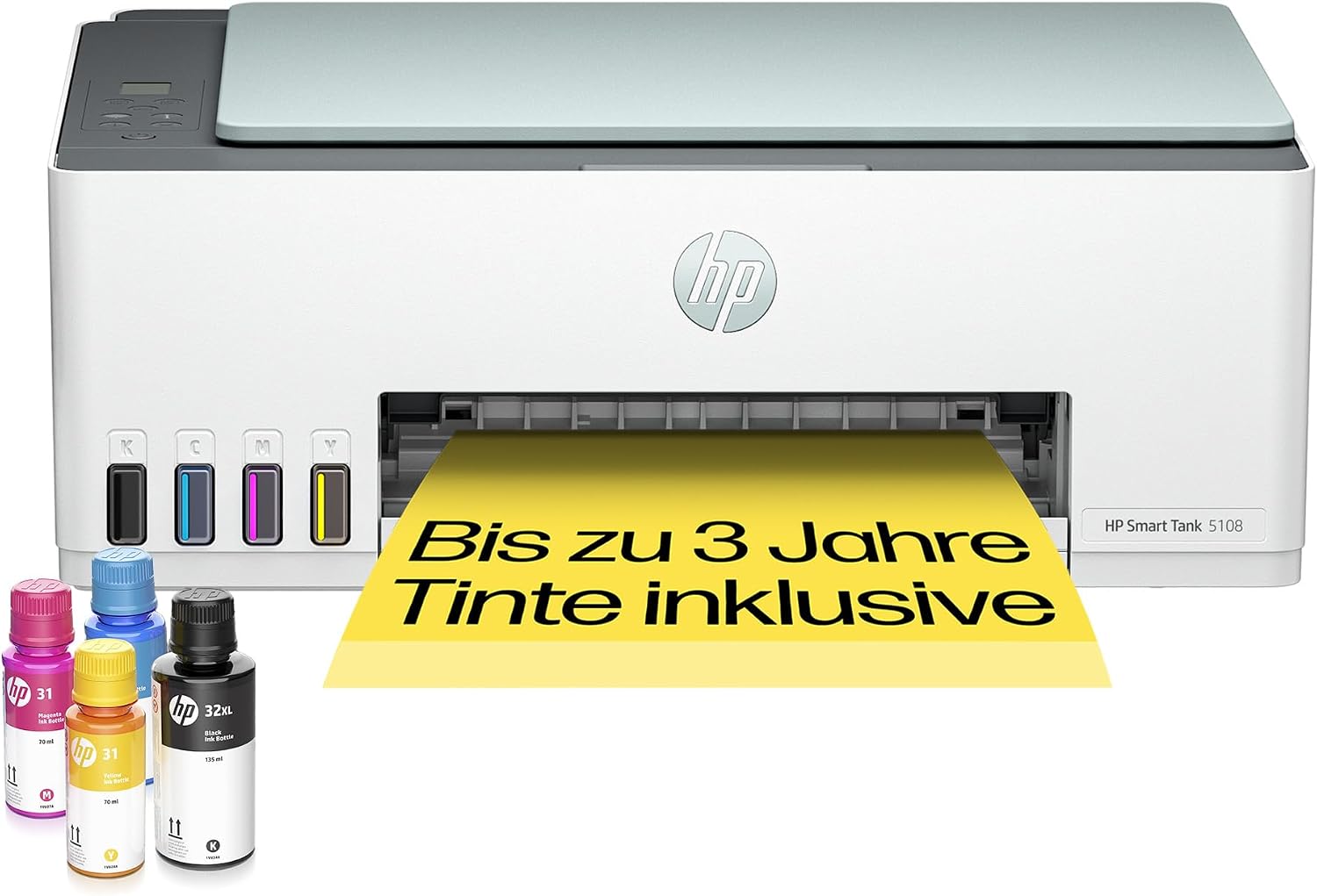 HP Smart Tank 5108 3-in-1 Multifunktionsdrucker (WLAN; Mobiles Drucken ...