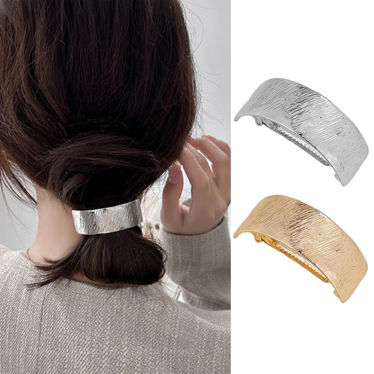 Amazon.com : EOQPDECD 2 Pcs Metal Hair Clips Sector Camber Geometry ...