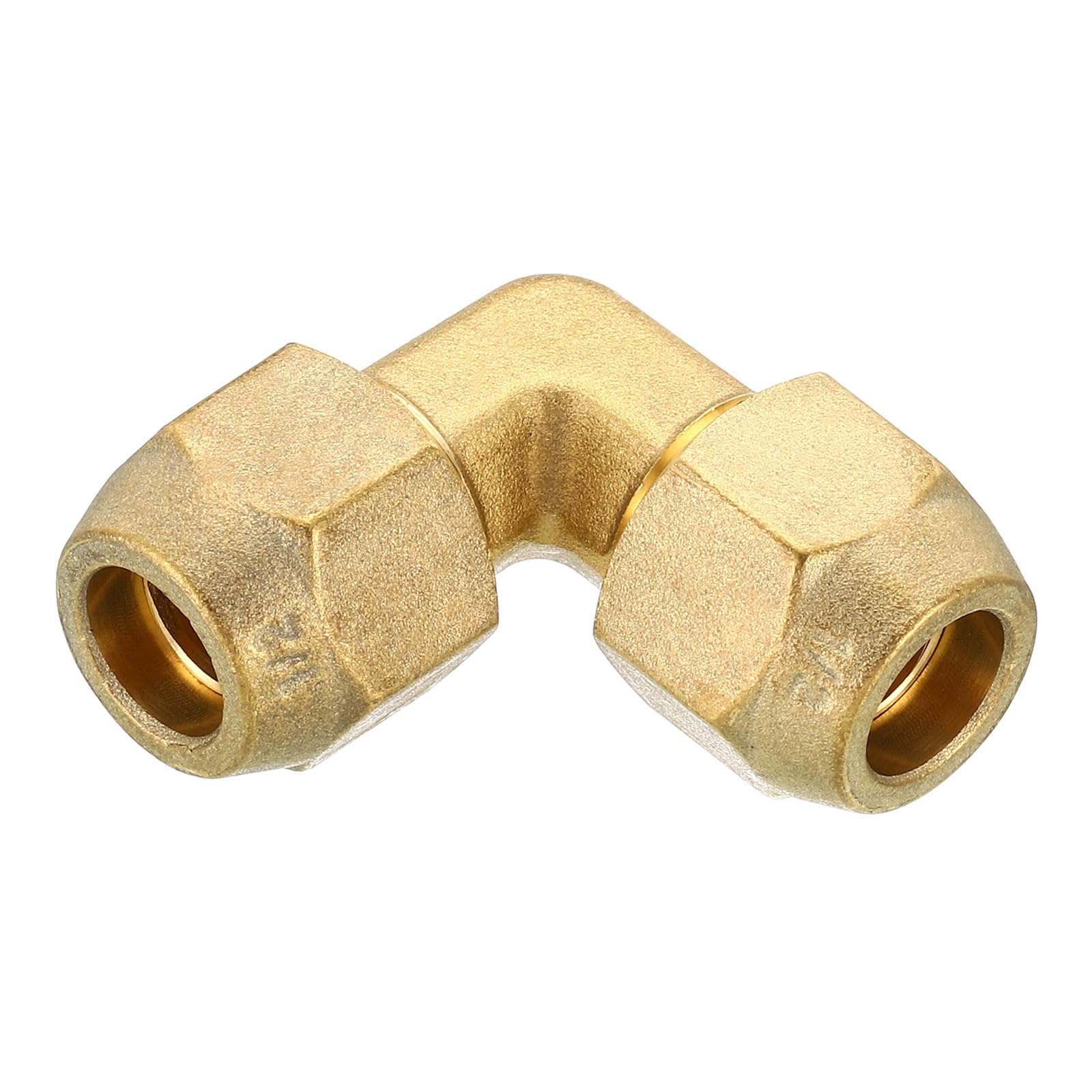 PATIKIL 1/2″ x 1/2″ Brass Pipe Fitting, Flare 90 Degree Elbow Tube ...