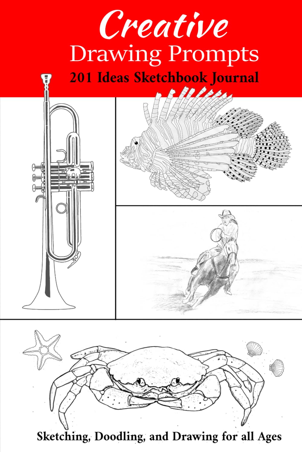 Amazon.com: Creative Drawing Prompts: 201 Ideas Sketchbook Journal ...