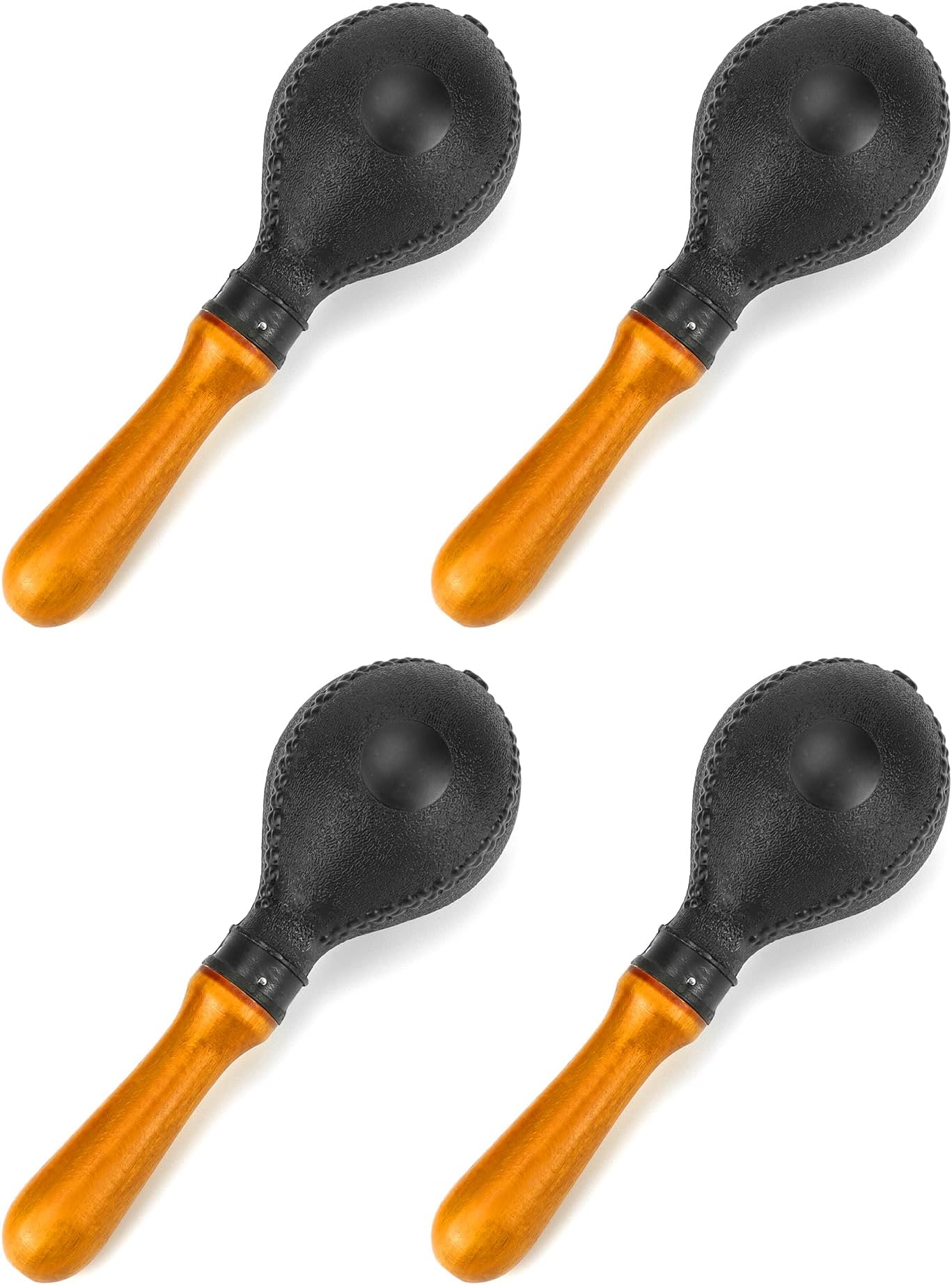 Amazon.com: QWORK Maracas Shakers Rattles Sand Hammer, 4 Pack ...