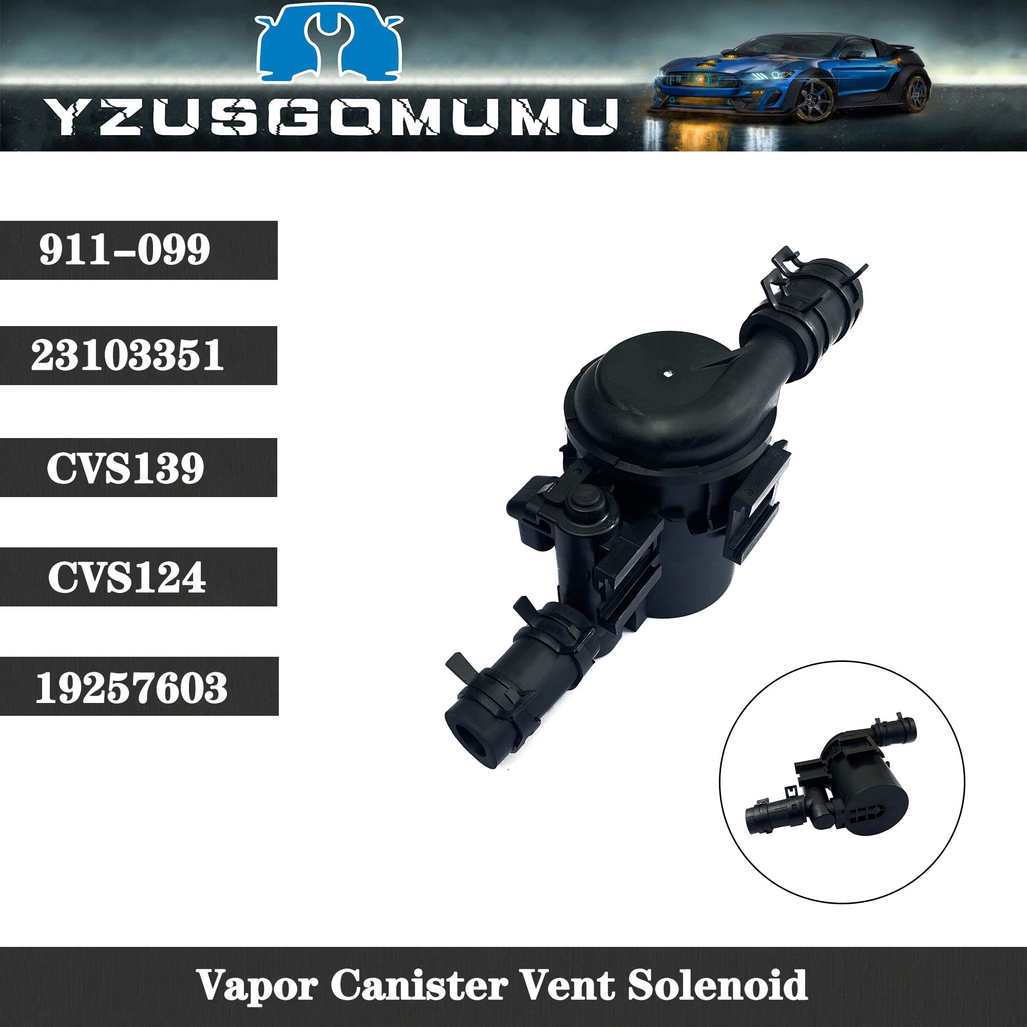 YzusGomumu Car Vapor Canister Vent Solenoid Compatible with Chevrolet ...