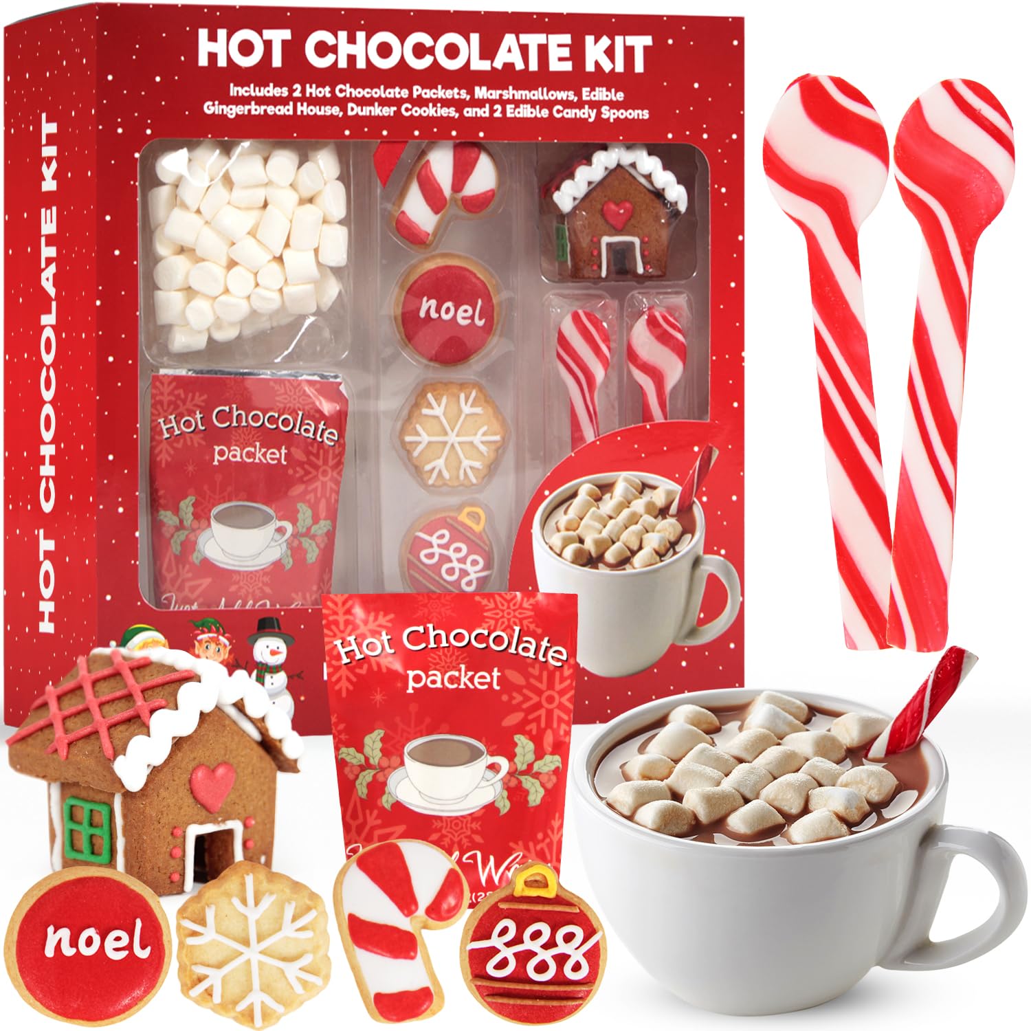 Amazon.com : Hot Chocolate Kit, Premium Holiday Hot Cocoa Gift Sets ...