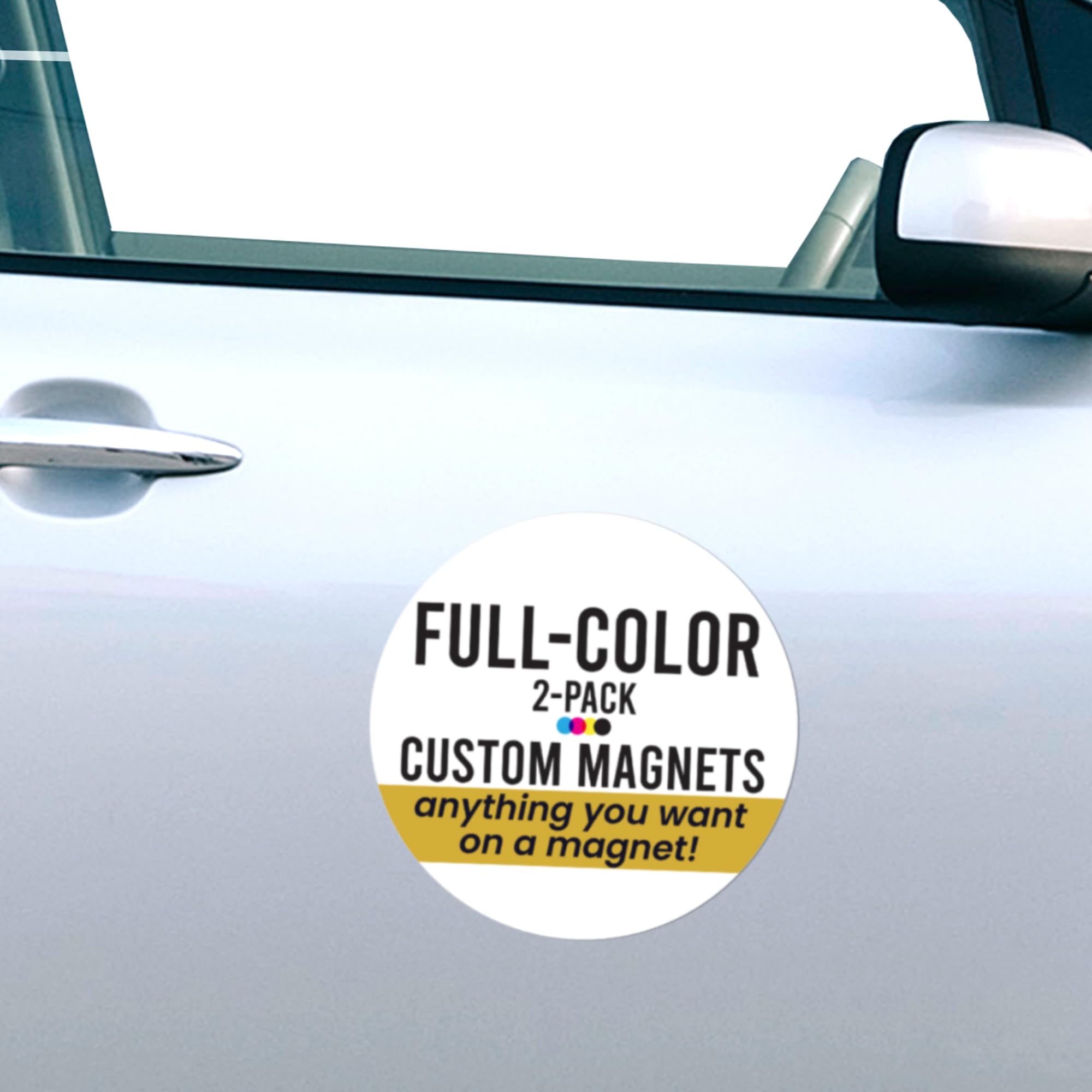 Snapklik.com : Custom Round Car Magnets 12" 2 Pack