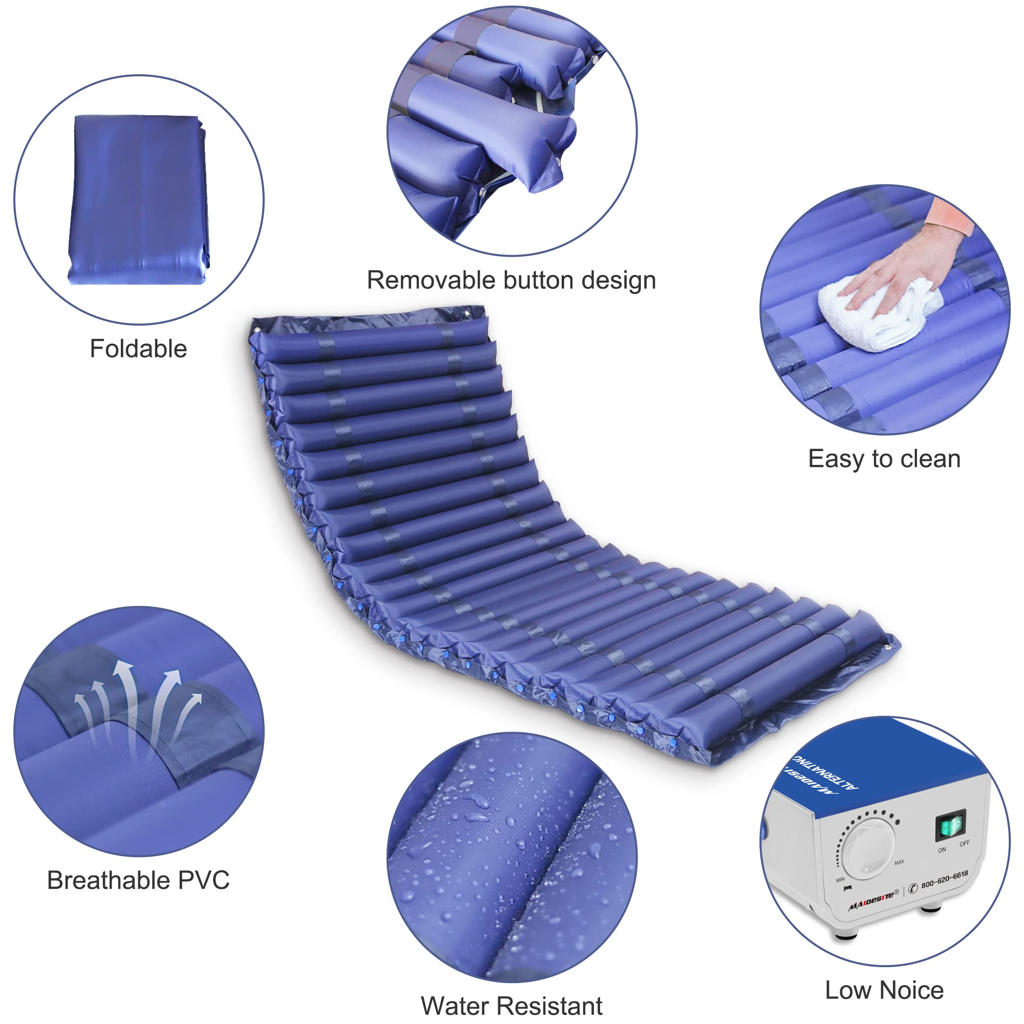 MAIDeSITe Alternating Air Pressure Mattress with Detachable Air Cells ...