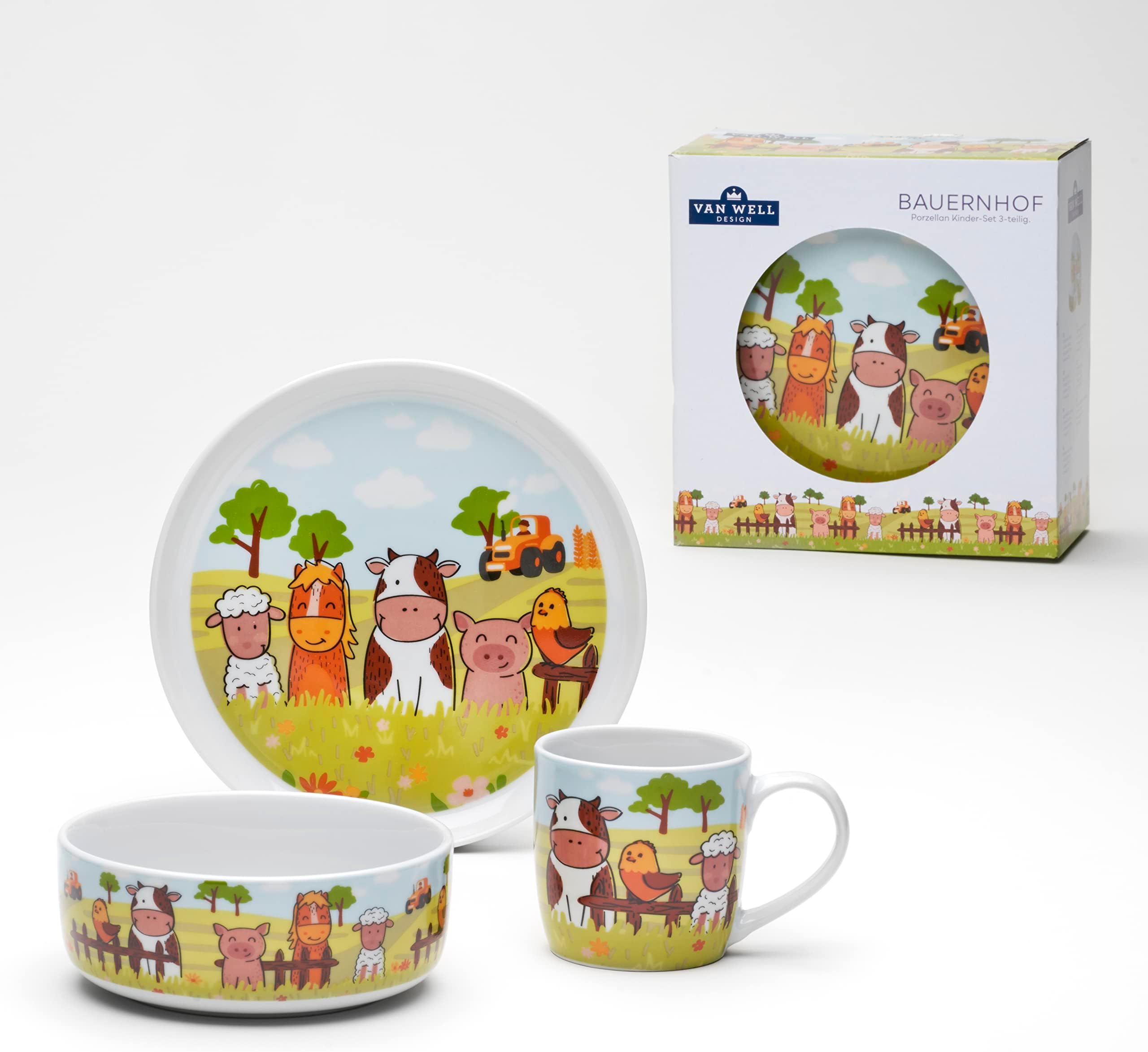 WMF Janosch Kinder Geschirrset 6-teilig, Kindergeschirr mit ...