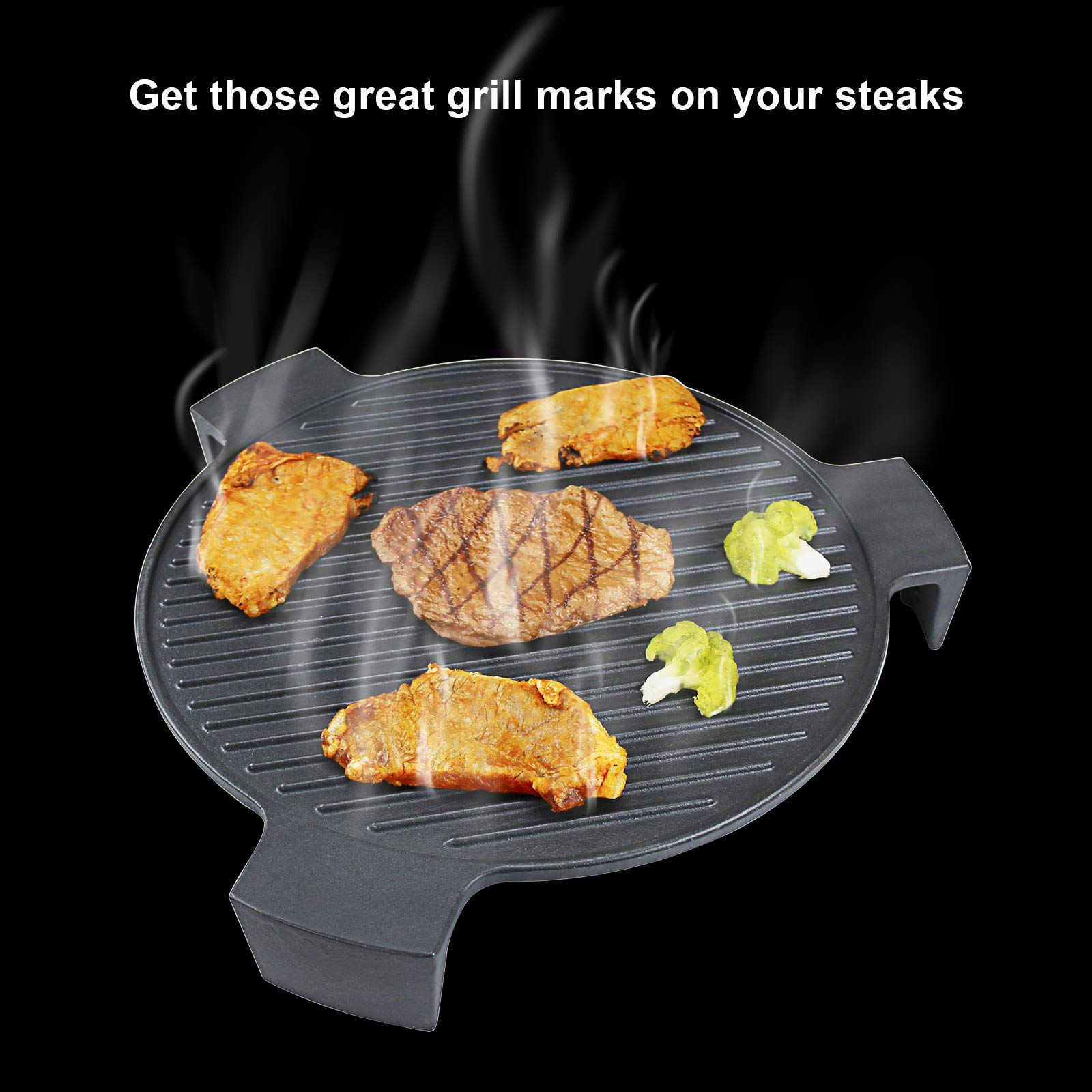 Snapklik.com : Hisencn 18" Cast Iron Plate Setter For Large Big Green ...