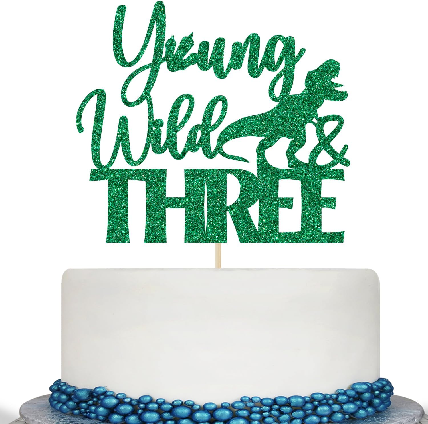 Amazon.com: Young Wild and Three Cake Topper, Happy 3rd Birthday Cake ...