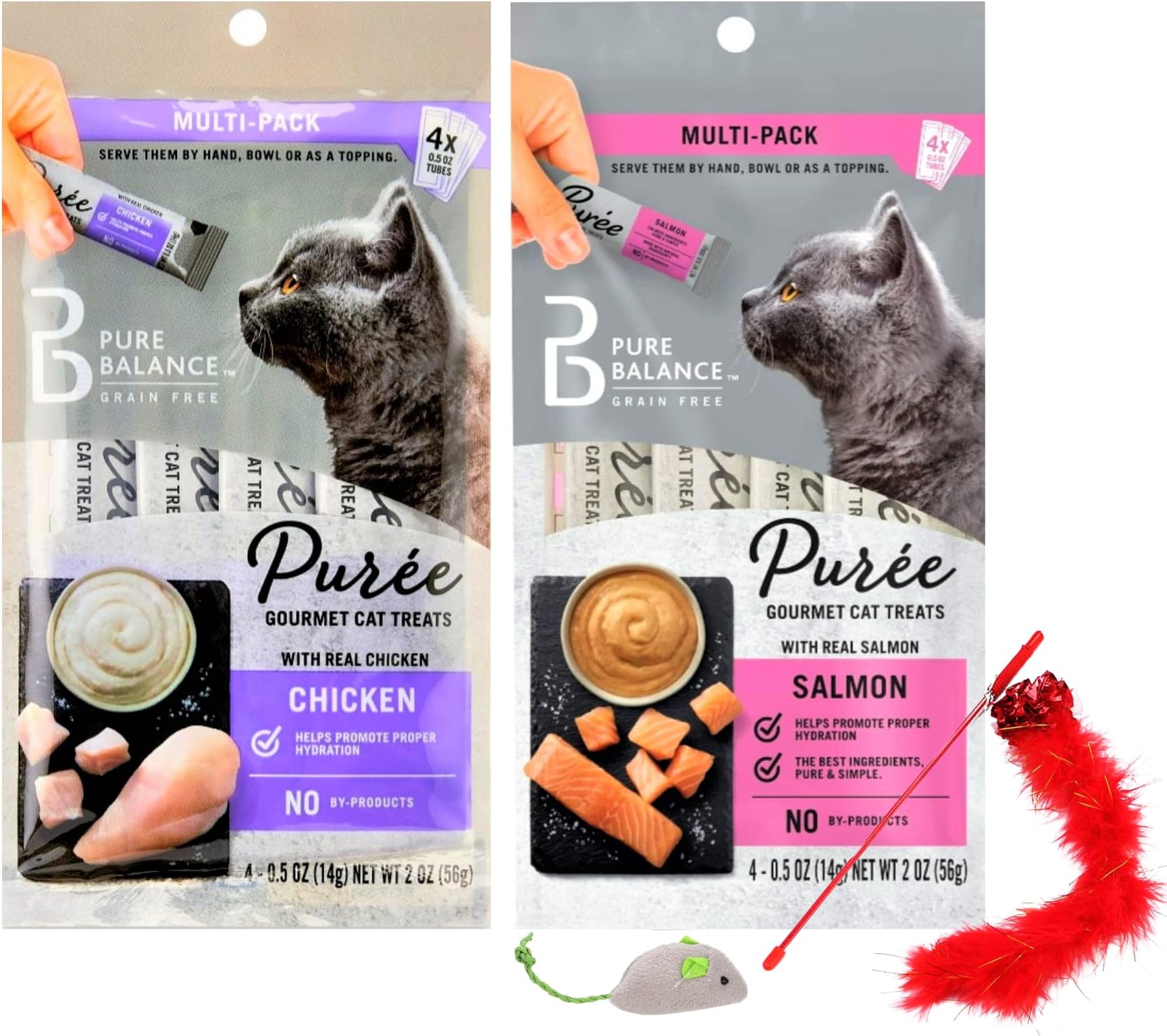 Amazon.com : Pure Balance Puree Gourmet Treat with Real Chicken & Real ...