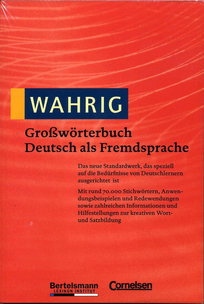 Amazon.co.jp: Wahrig Grosswoerterbuch Deutsch als Fremdsprache: Mit ...