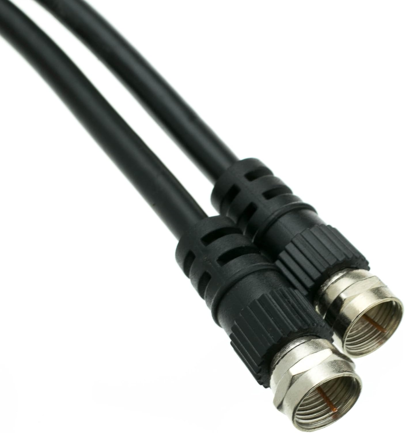 Amazon.com: CableWholesale Black F-Pin Male RG59 Coaxial Cable, 50 Feet ...