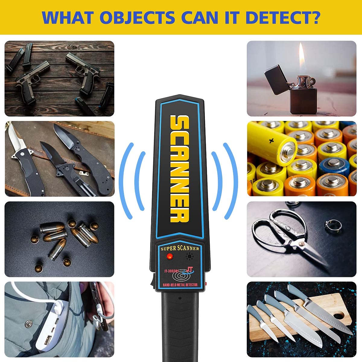 Snapklik.com : Handheld Metal Detector Portable Metal Finder ...