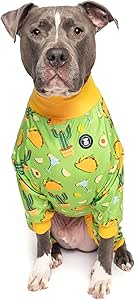 Amazon.com : Pittie Clothing Pit Bull Pajamas for Dog, Full Coverage ...