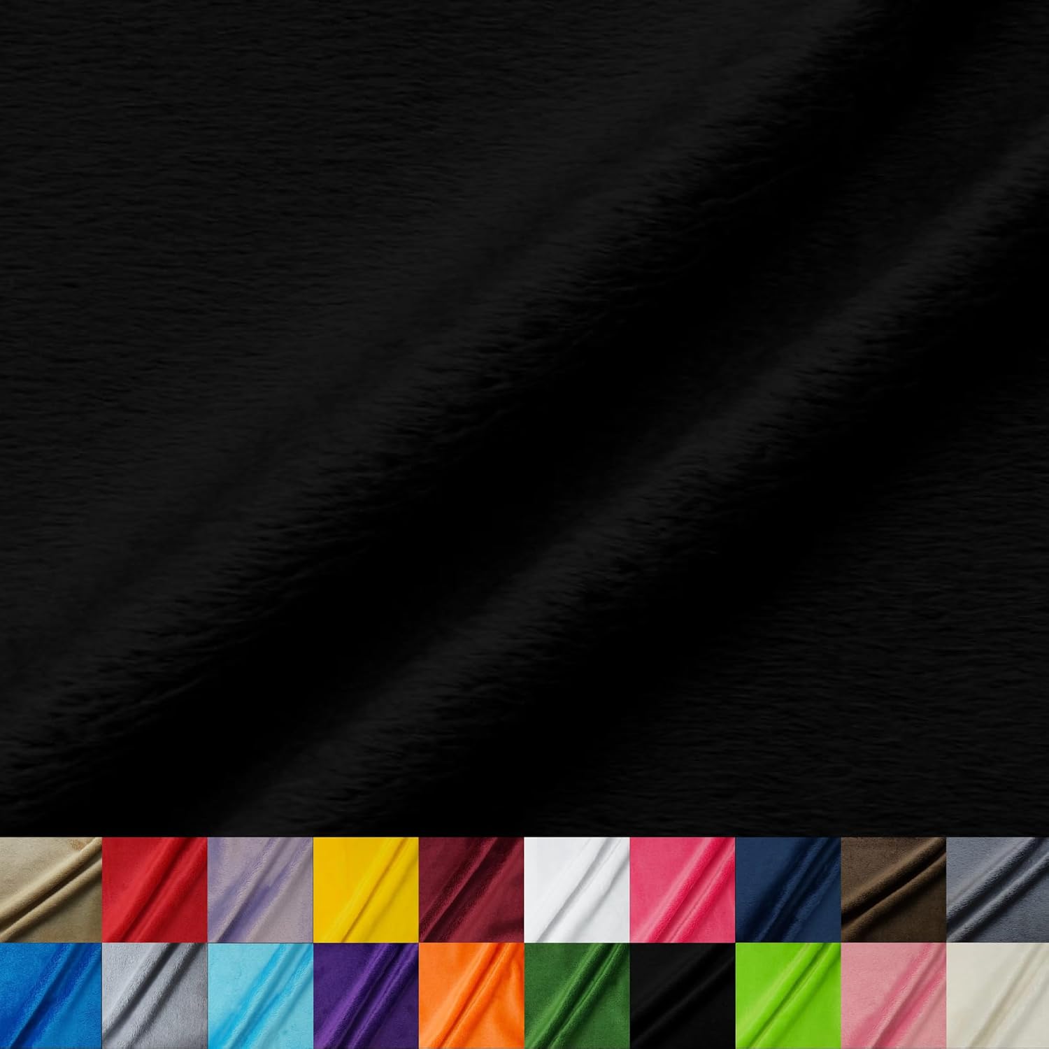 Ice Fabrics Solid Minky Fabric by The Yard - Soft, Smooth and Luxury 58 ...