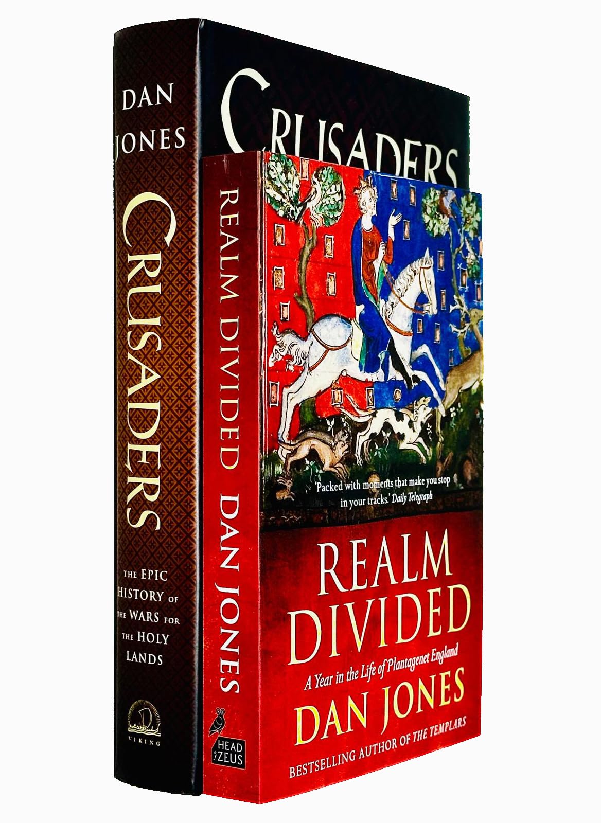 Dan Jones Collection 2 Books Set (Realm Divided & [Hardcover] Crusaders ...
