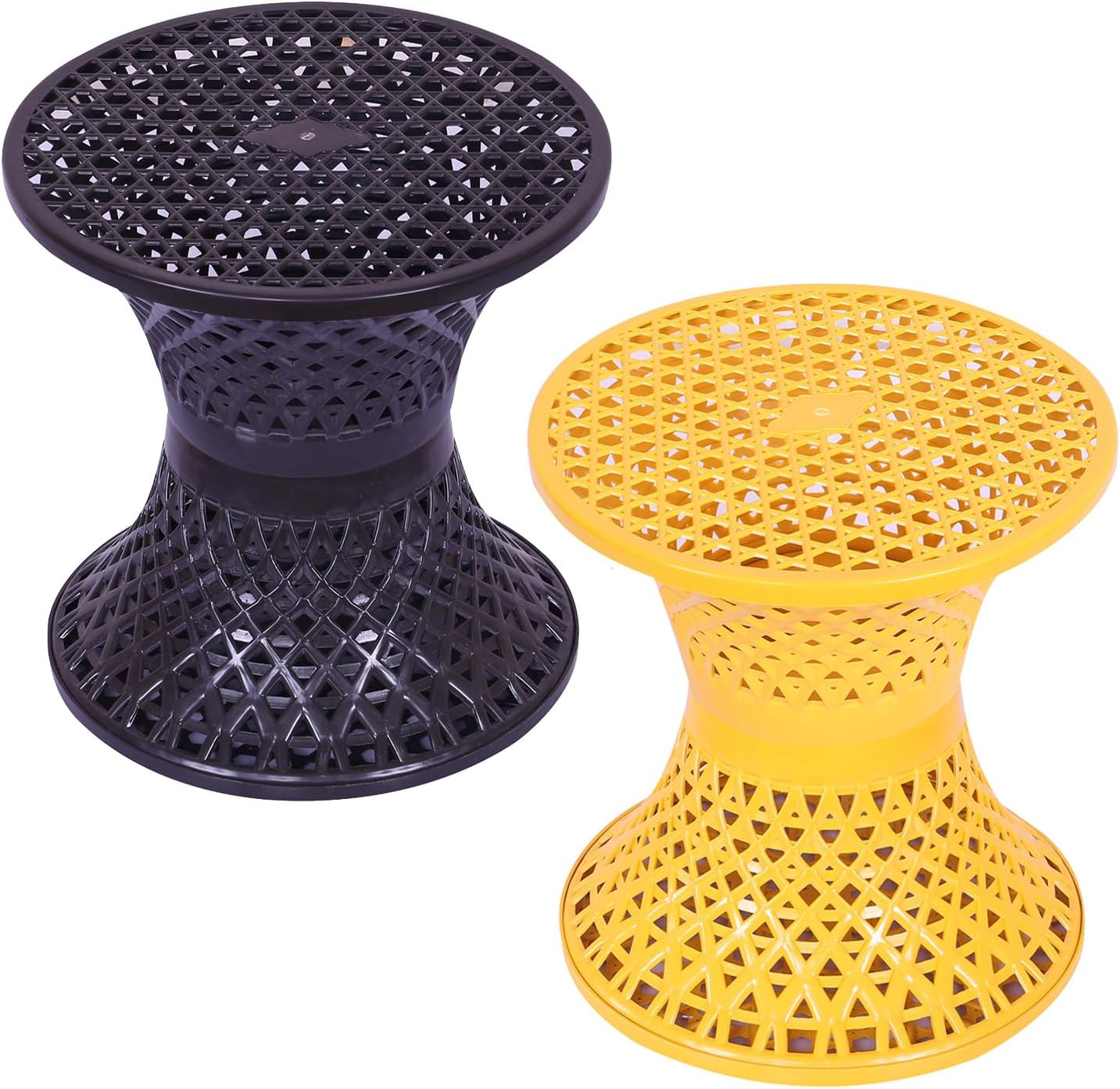 Heart Home Seating Stool | Plastic Mesh Damroo Stool | Both Sided Stool ...